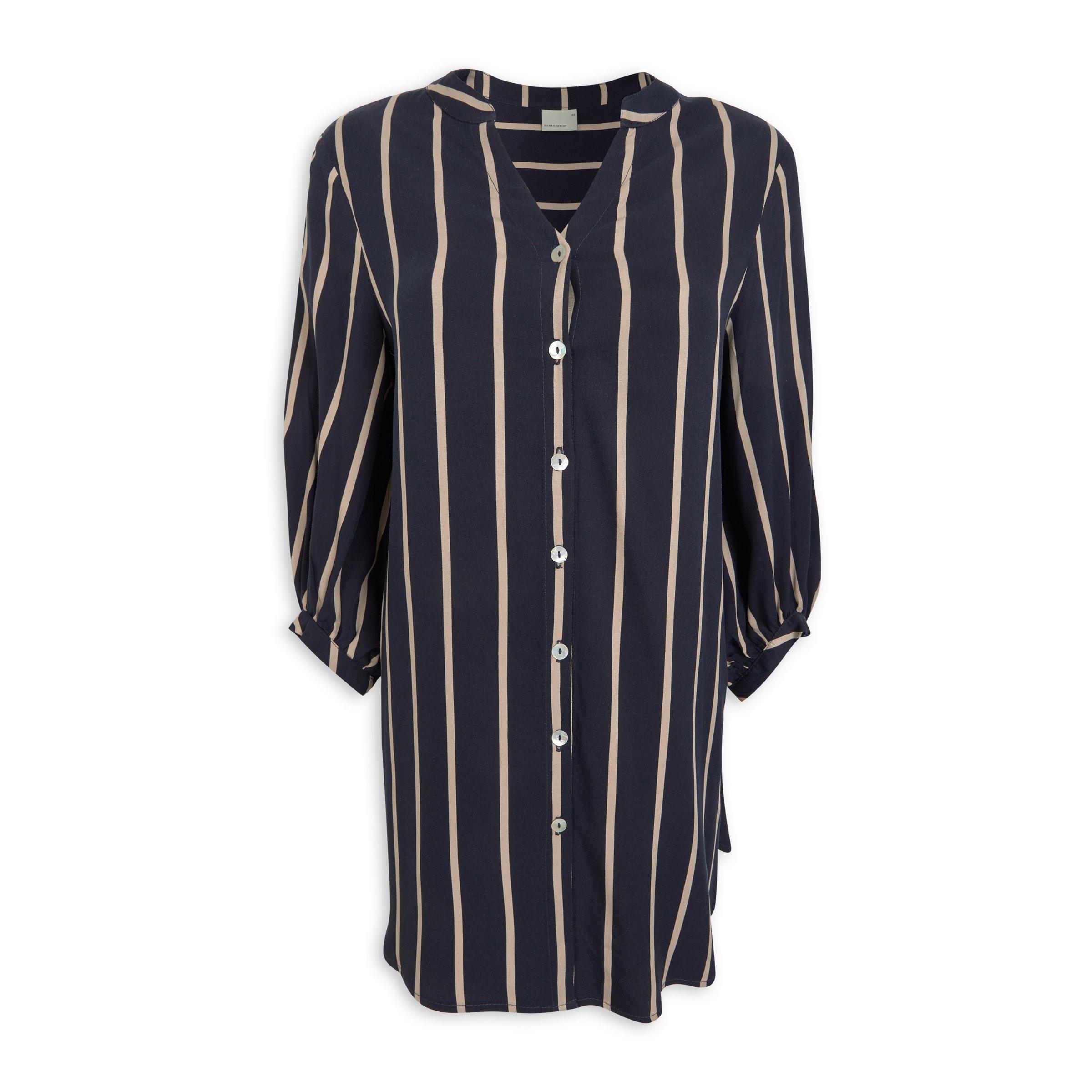 Navy Striped Tunic Shirt (3151473) | Earthaddict
