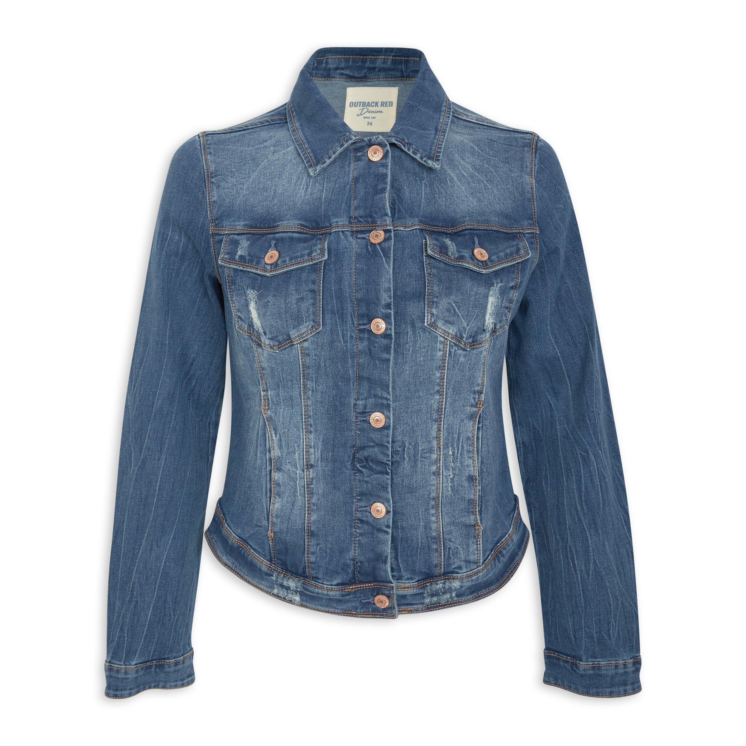 Indigo Denim Biker Jacket (3151480) | OUTBACK RED