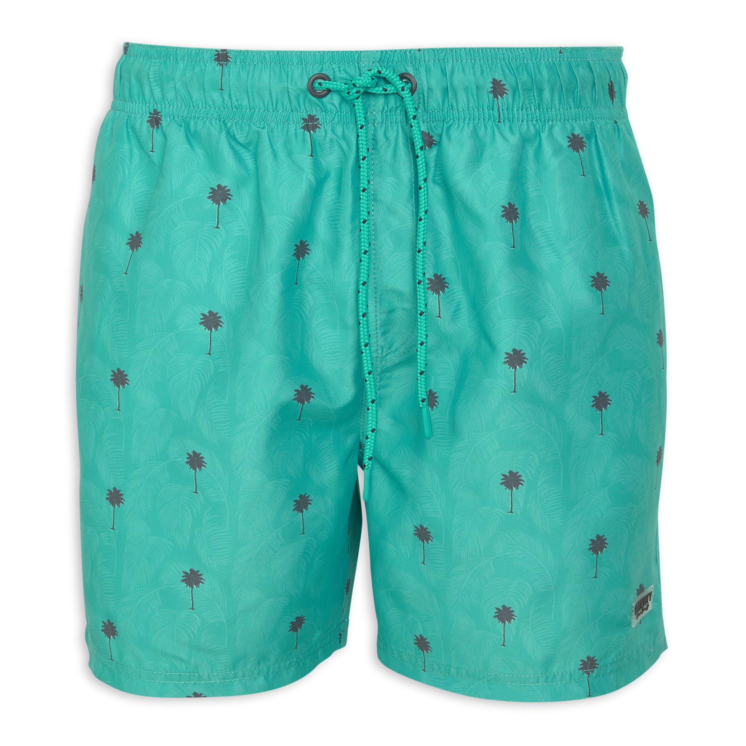 Blue Palm Print Swim Shorts (3151517) | Identity
