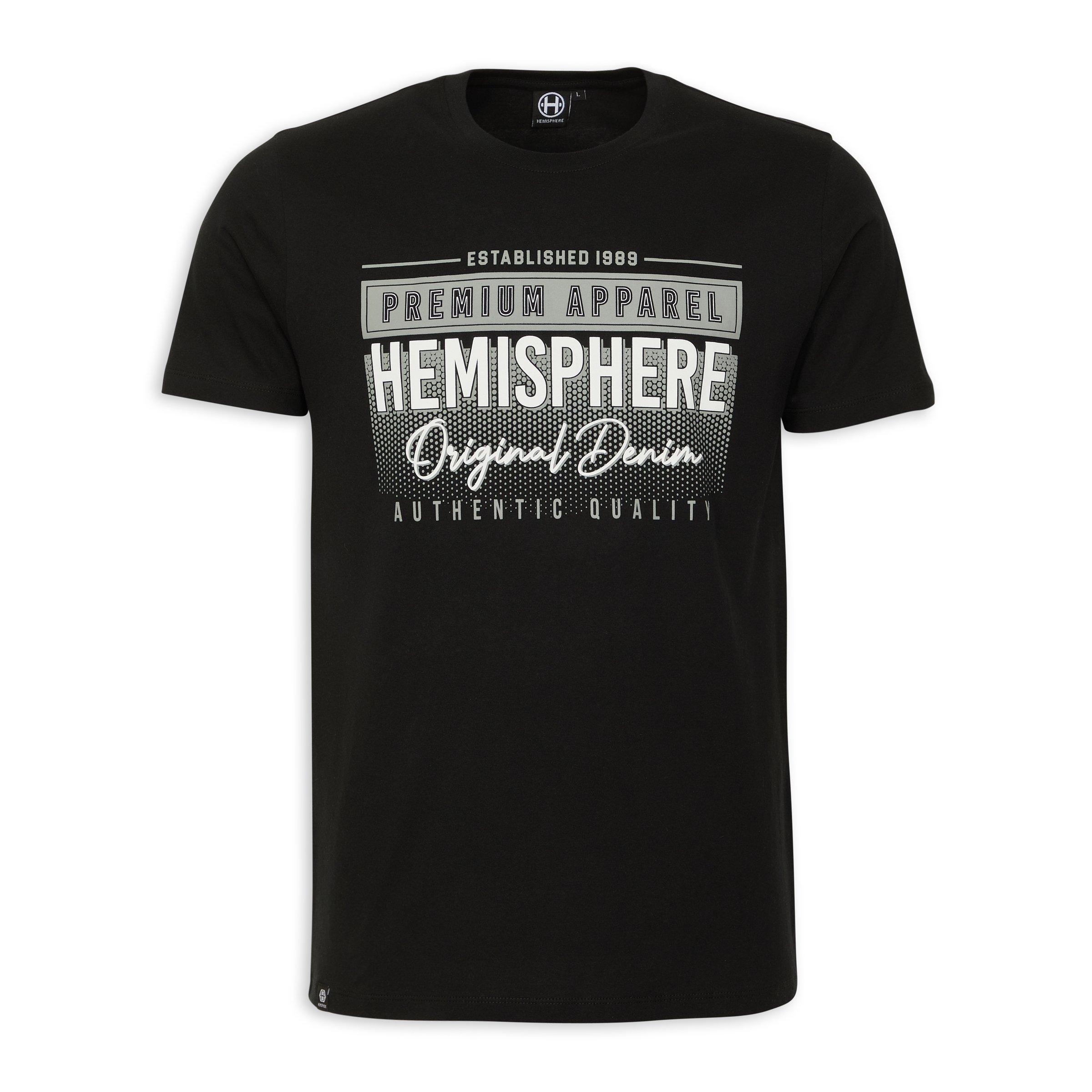 Black Branded T-shirt (3151602) | Hemisphere
