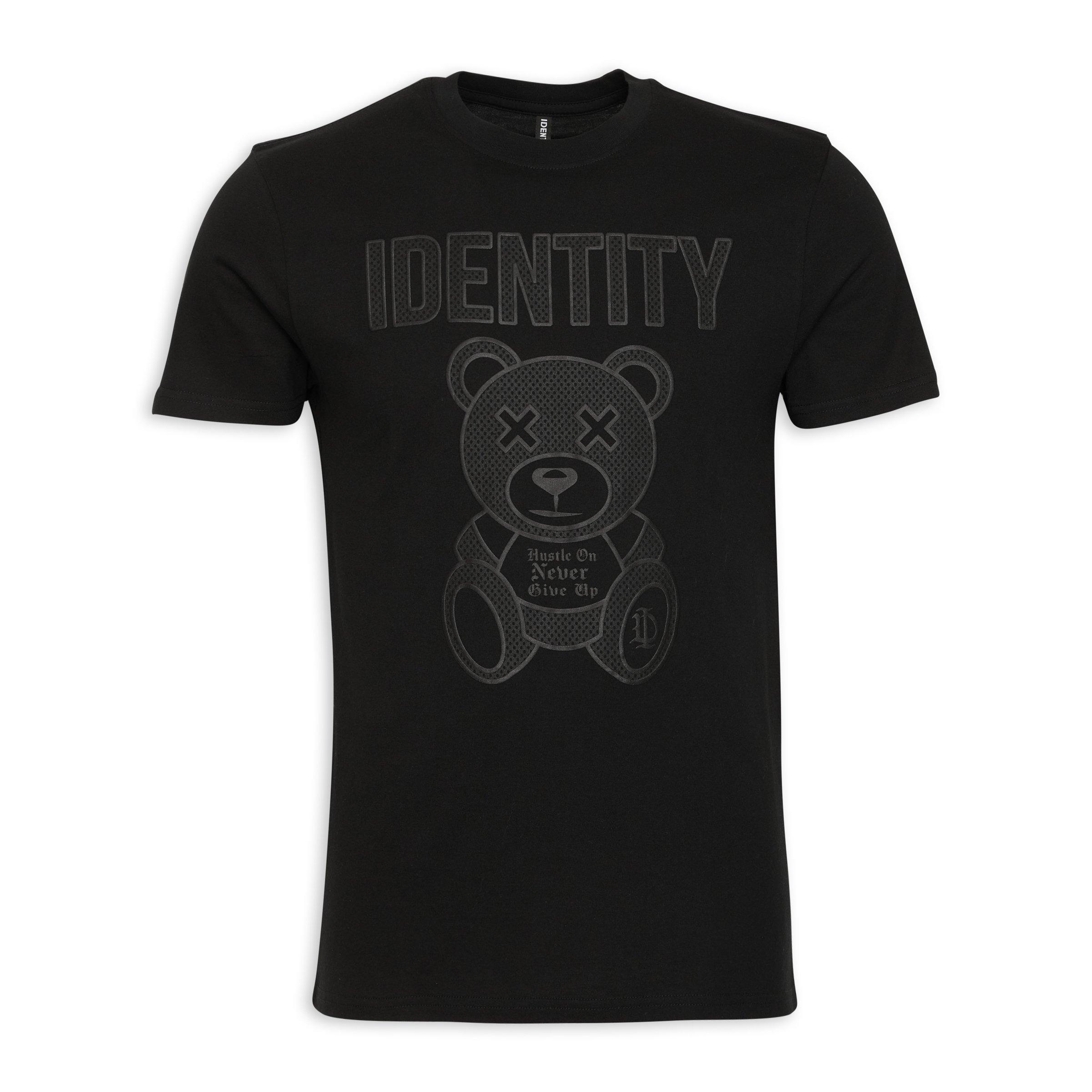 Black Logo Flock T-shirt (3151639) | Identity