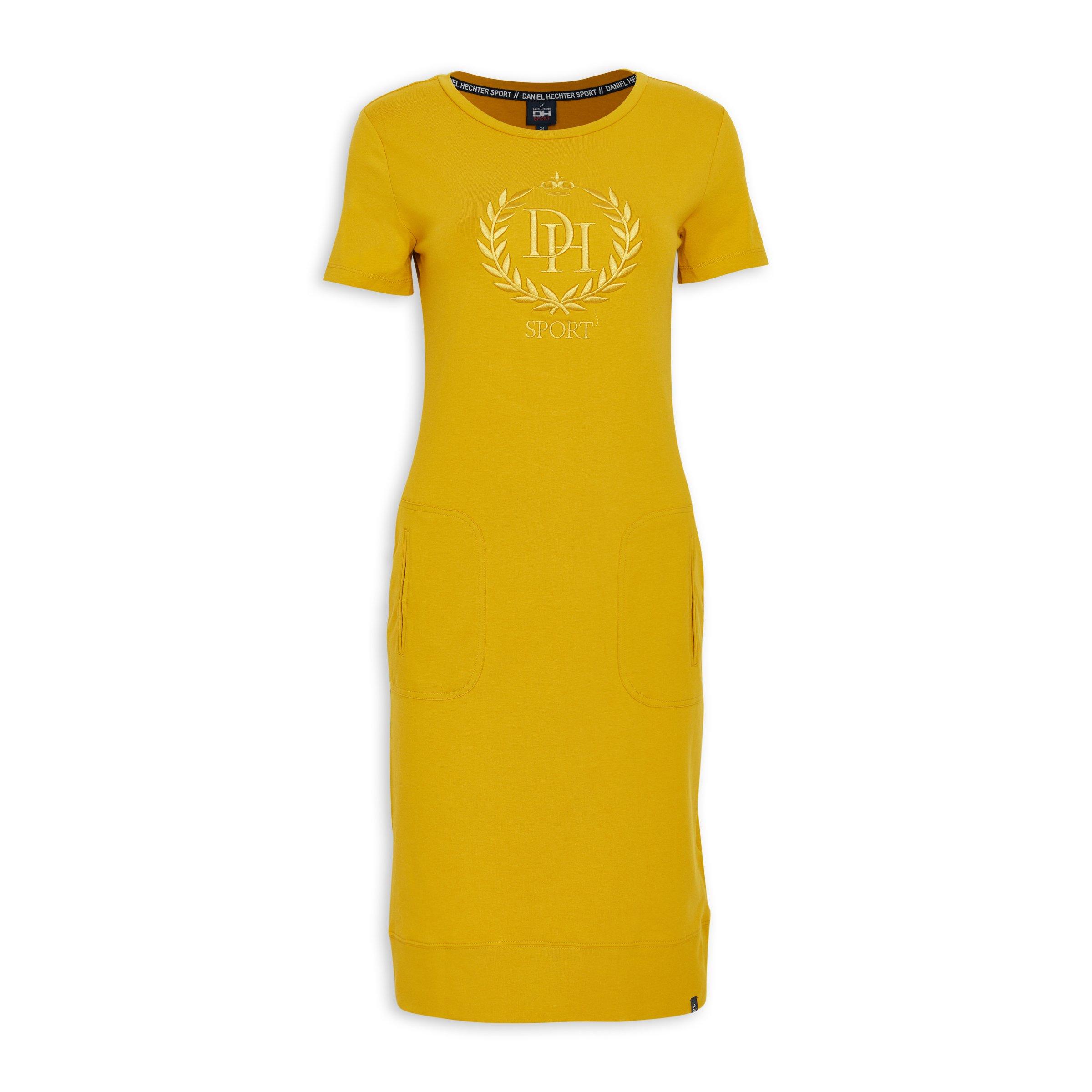 Yellow Embroidered Dress (3151696) | Daniel Hechter