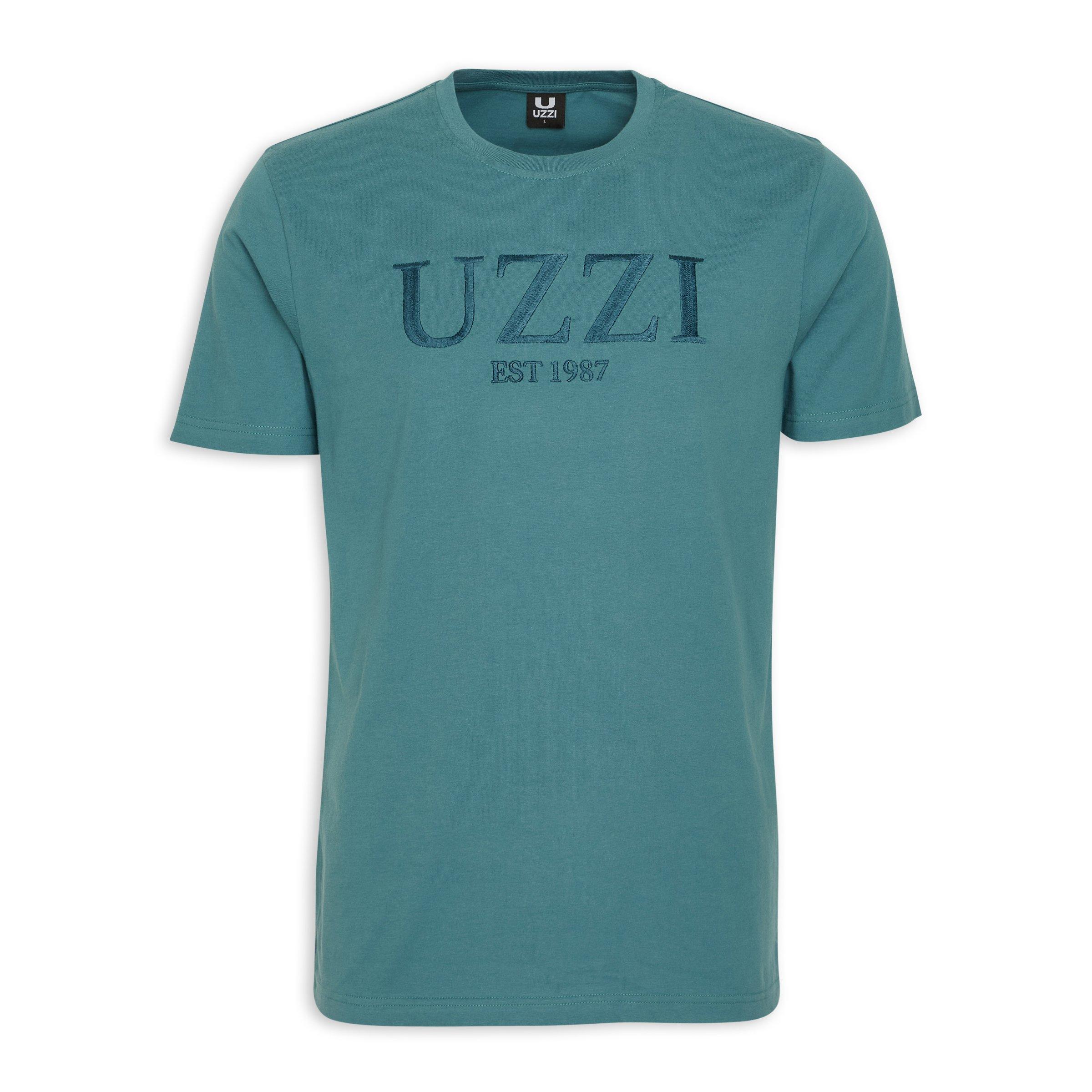 Blue Branded T-shirt (3152221) | UZZI