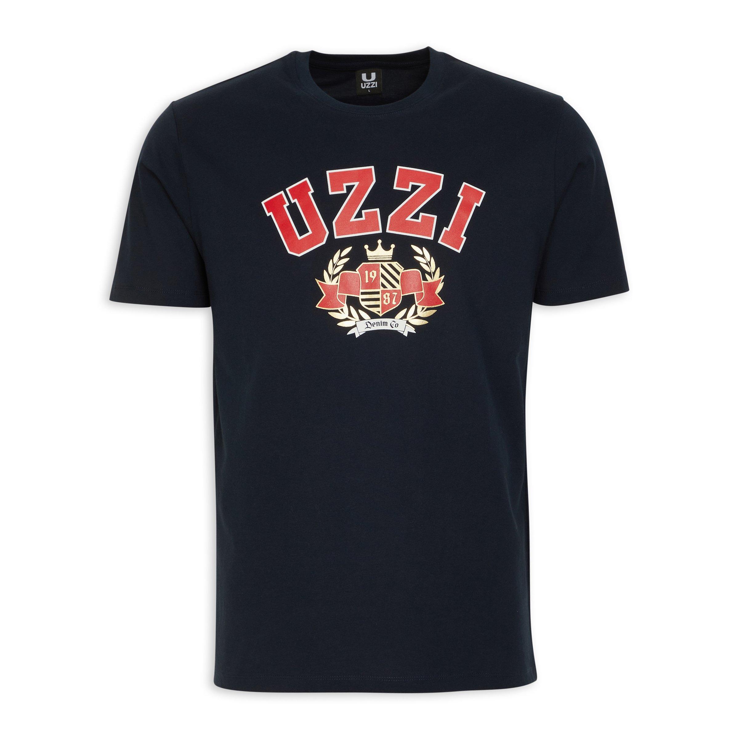Navy Branded T-shirt (3152247) | UZZI