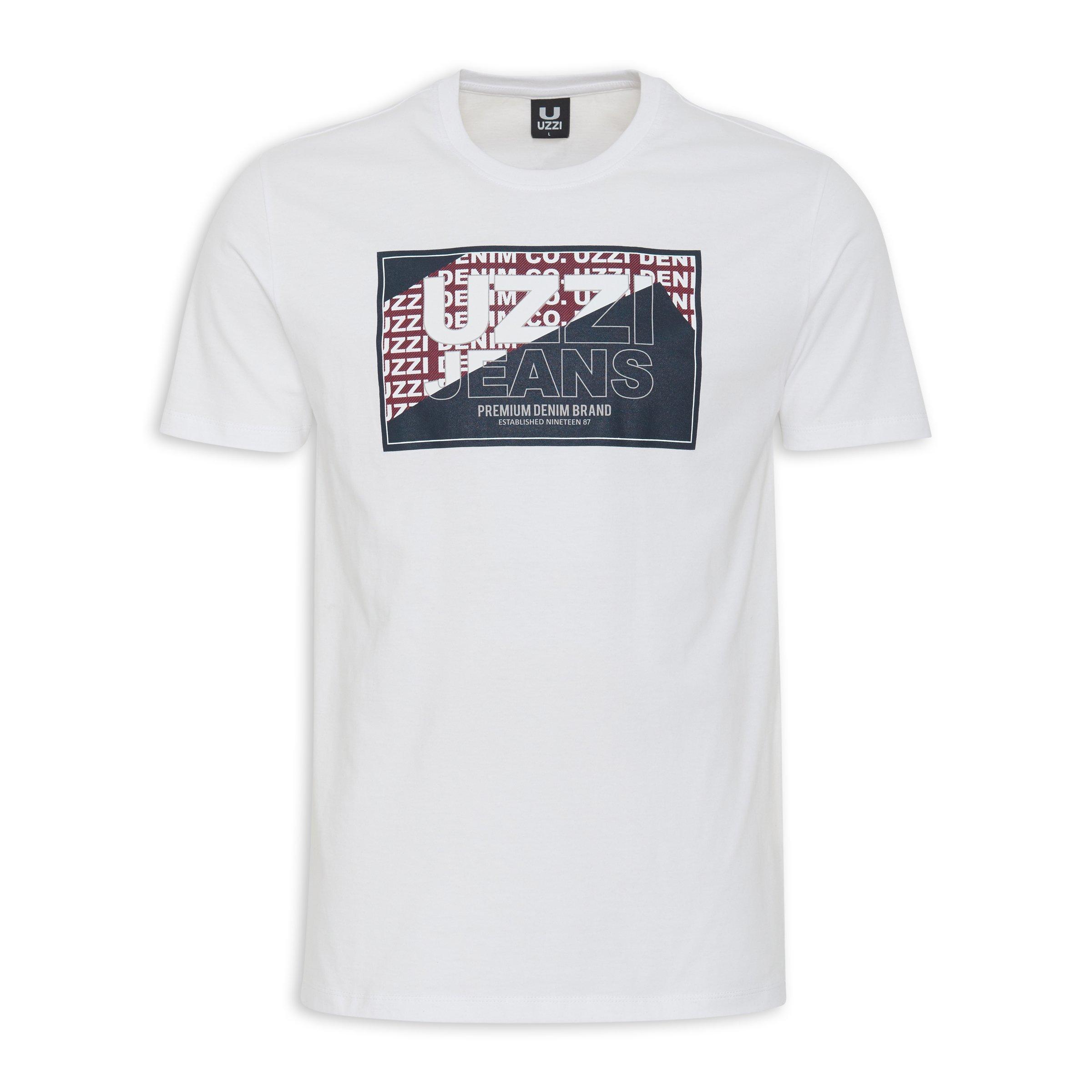 White Branded T-shirt (3152281) | UZZI