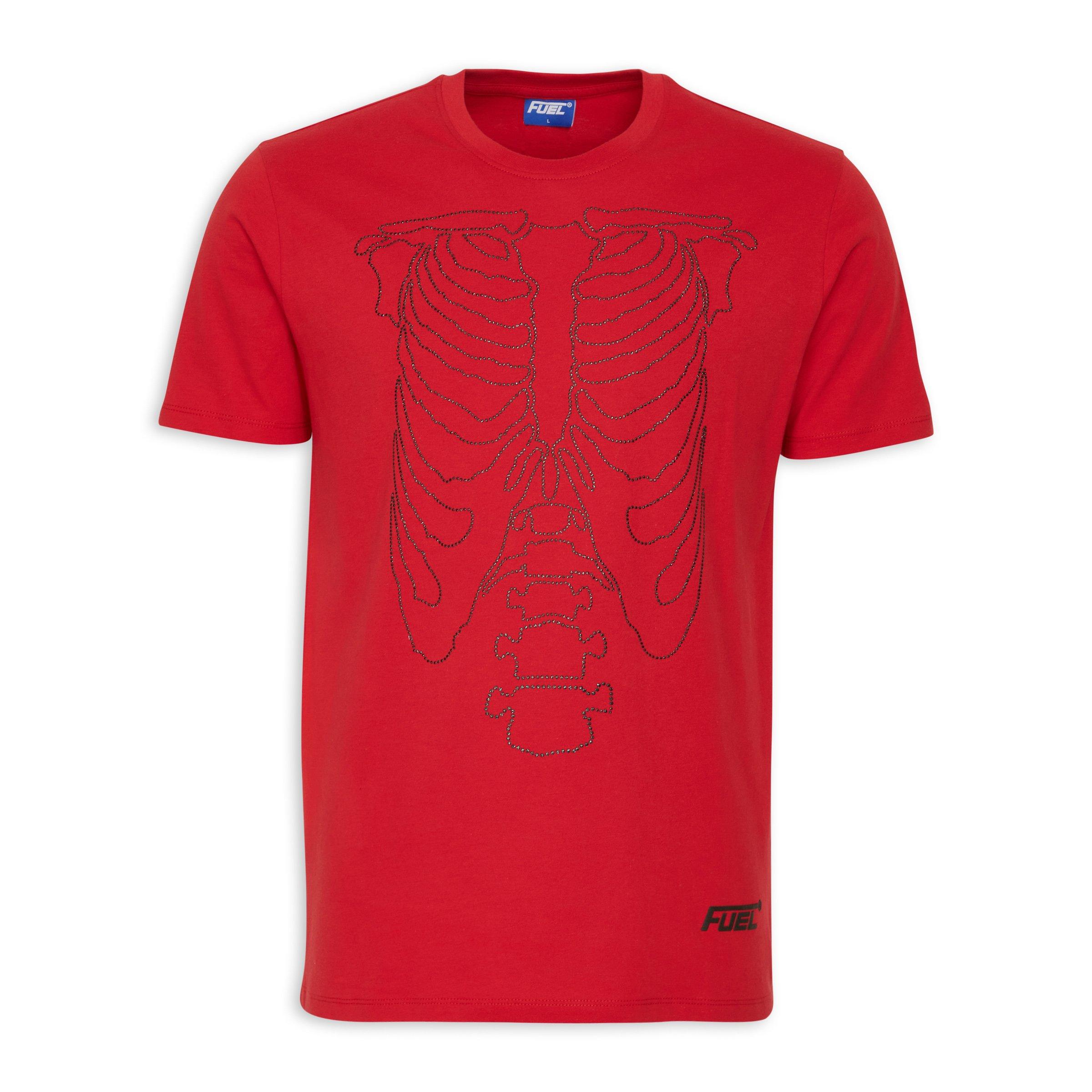Red Printed T-shirt (3152381) | Fuel