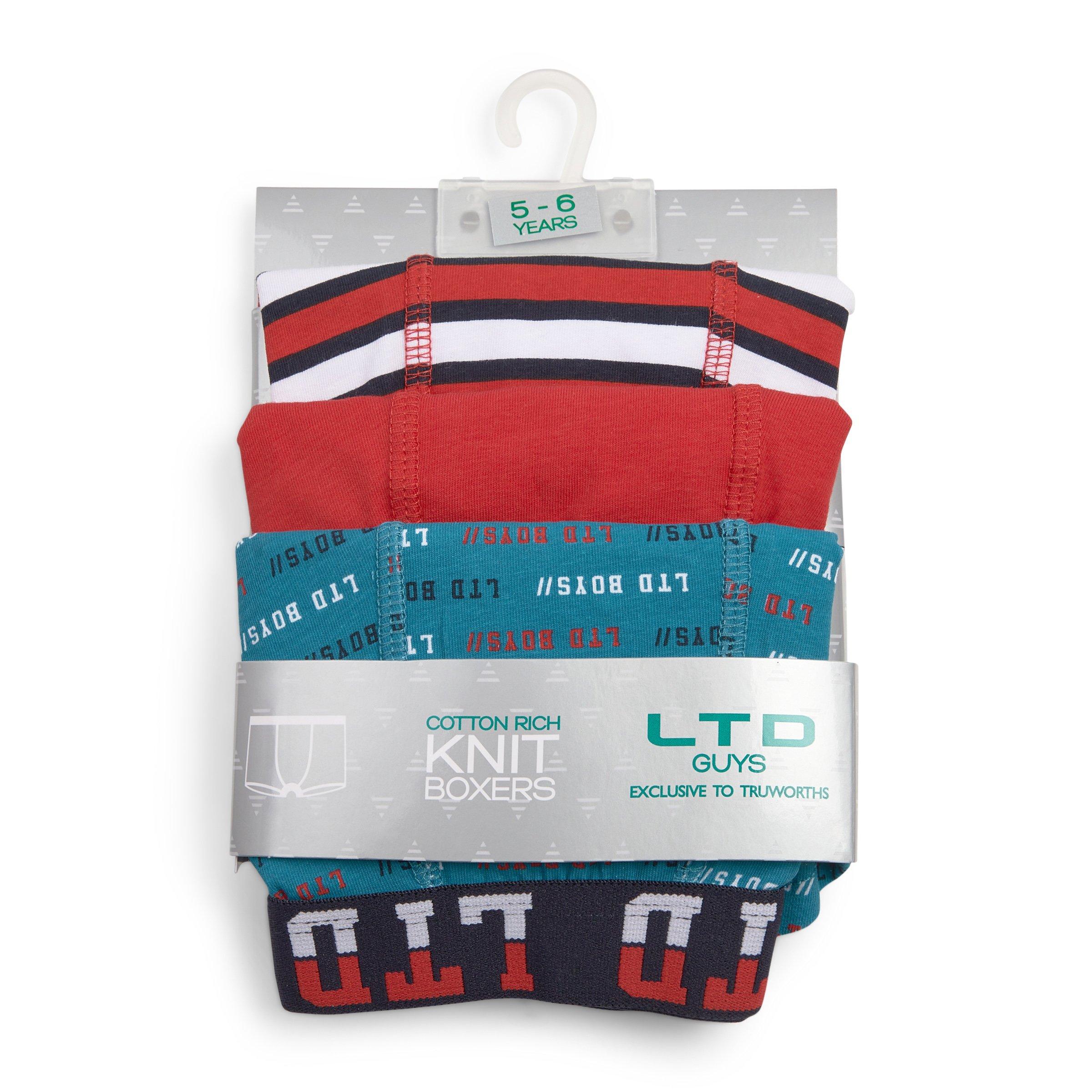 Kid Boy 3-pack Knit Boxers (3152536) | LTD Kids