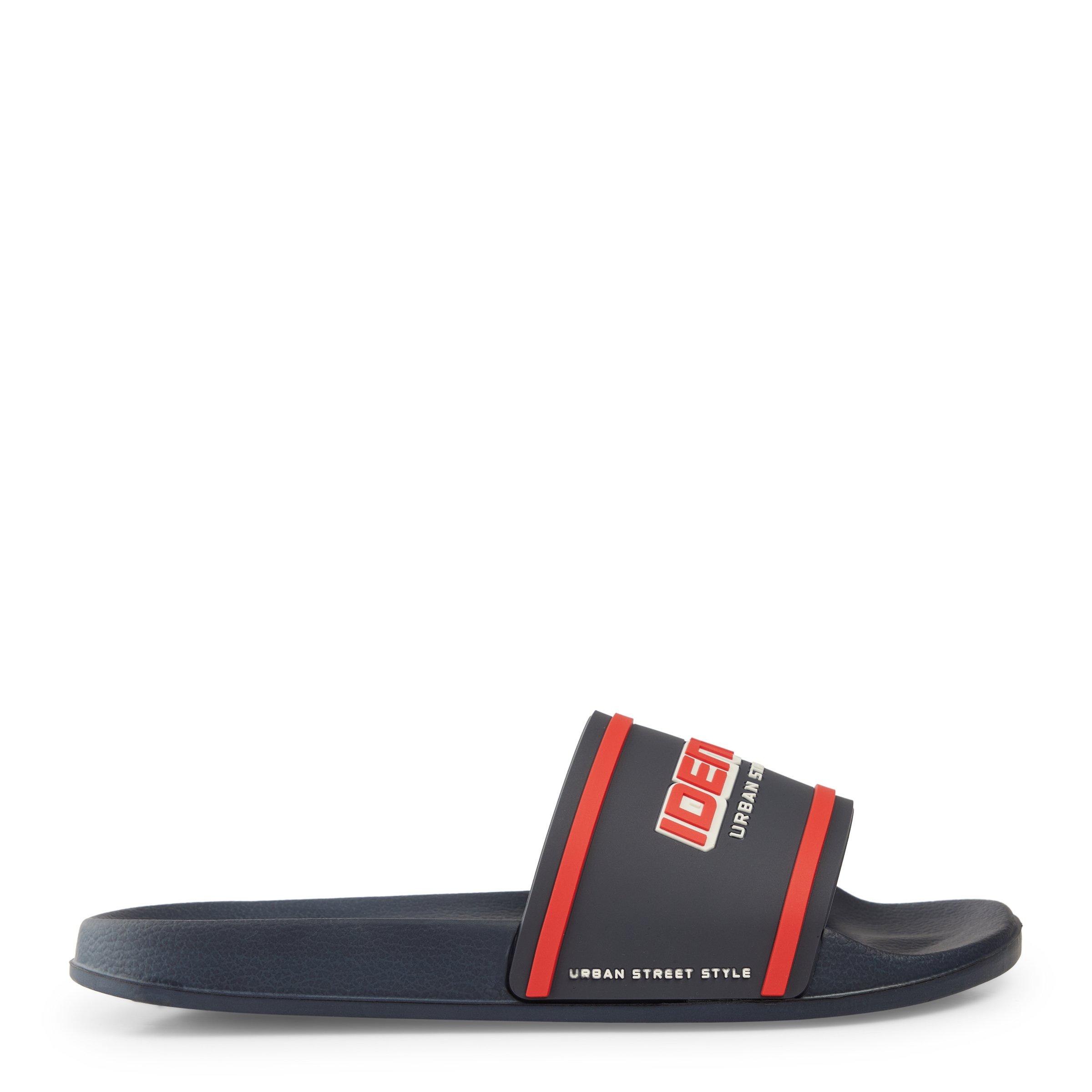 Navy and Red Pool Slides (3152581) | Identity