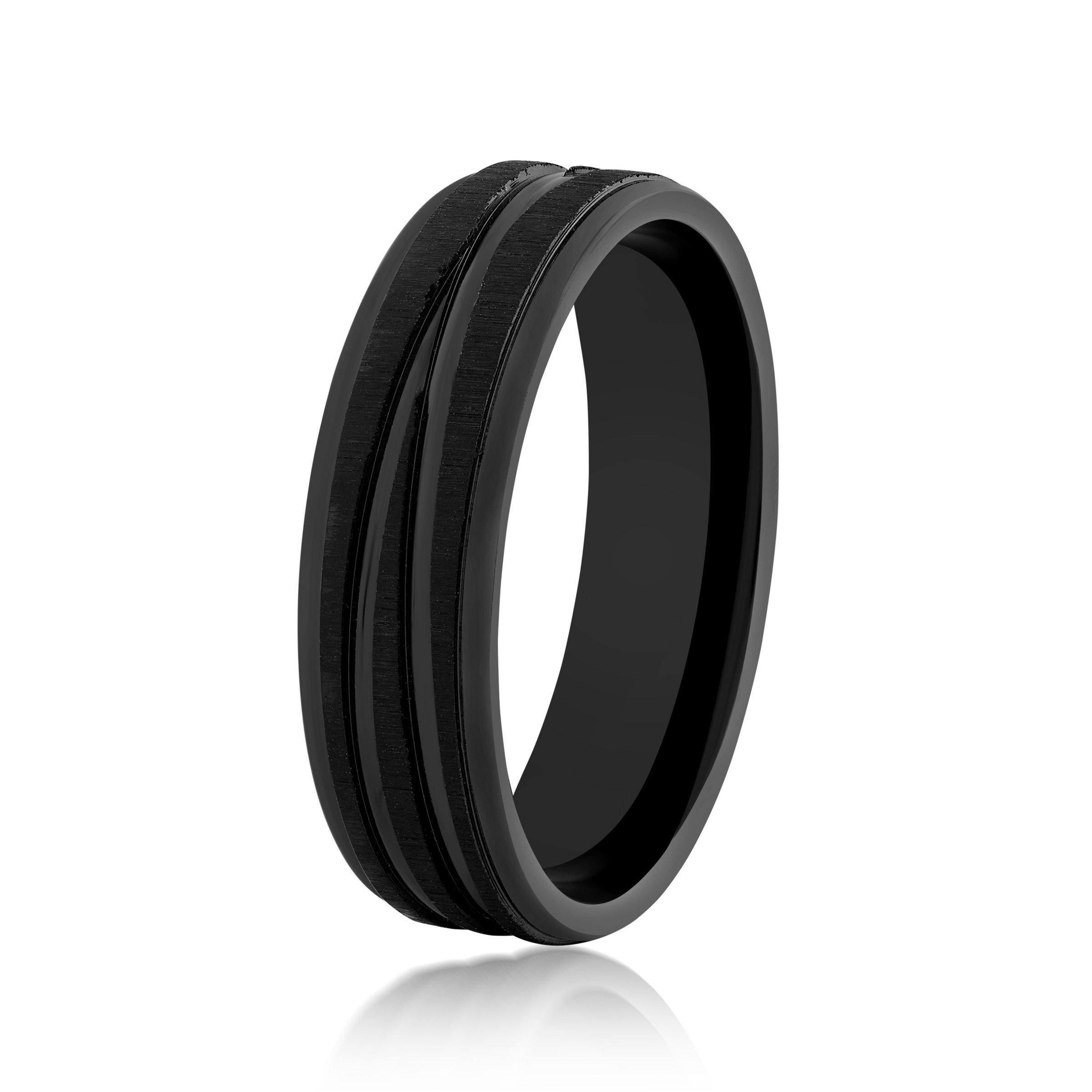 Stainless Steel Black Finish Ring (3152914) | Stainless Steel