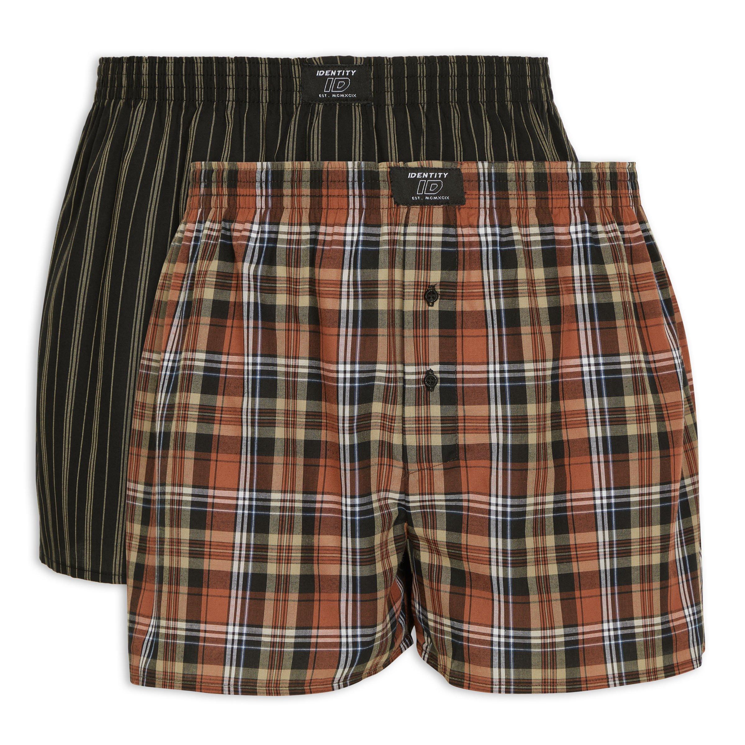 2-pack Check Boxers (3153046) | Identity