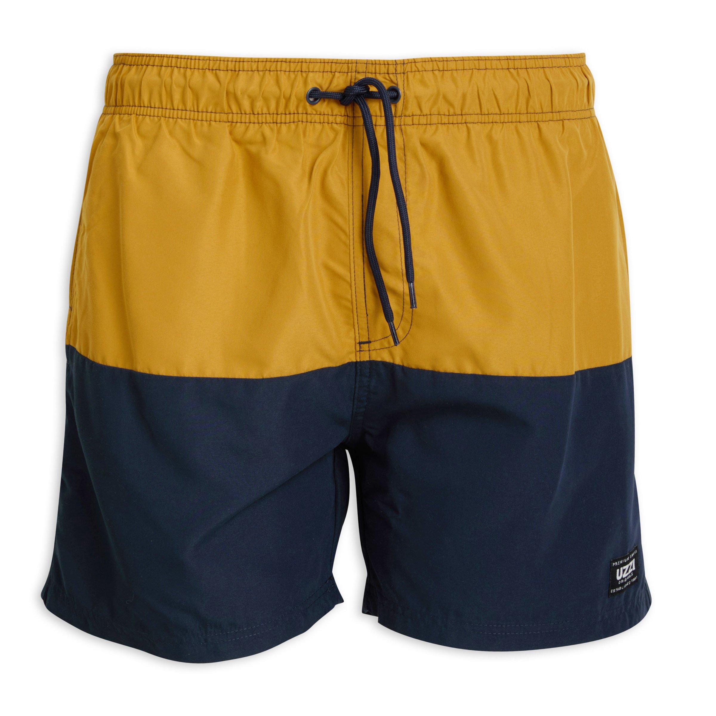 Mustard and Navy Swim Shorts (3153234) | UZZI