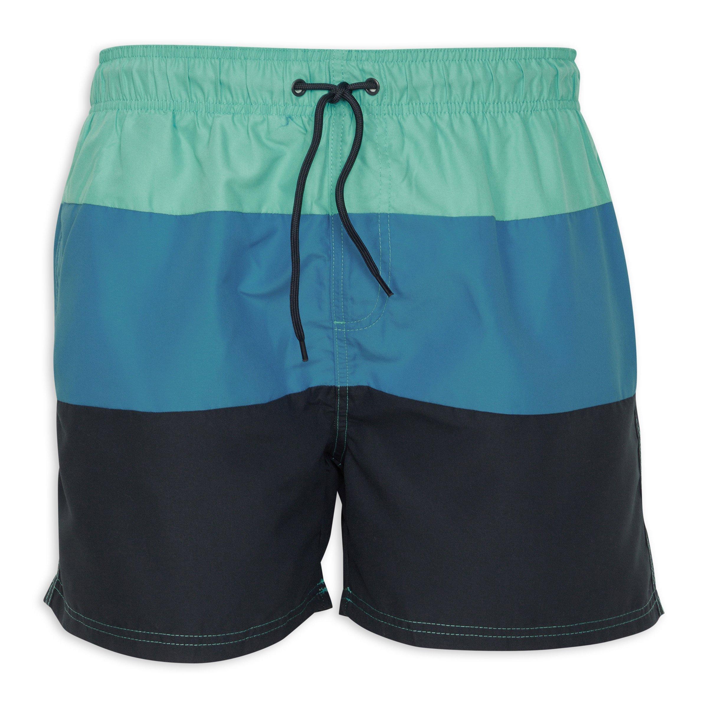 Blue Striped Swim Shorts (3153236) | UZZI