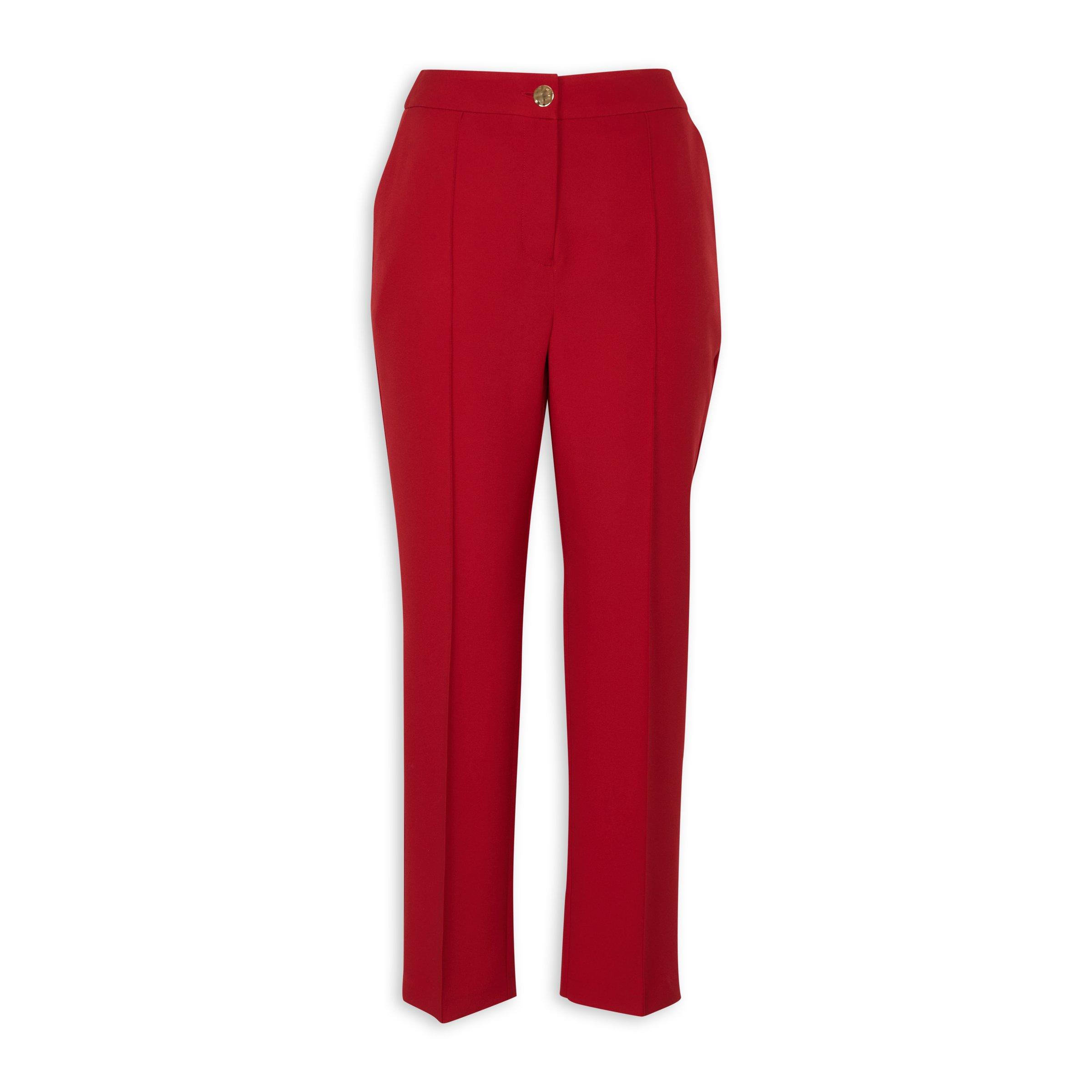 Red Tapered Pants (3153250) | Identity
