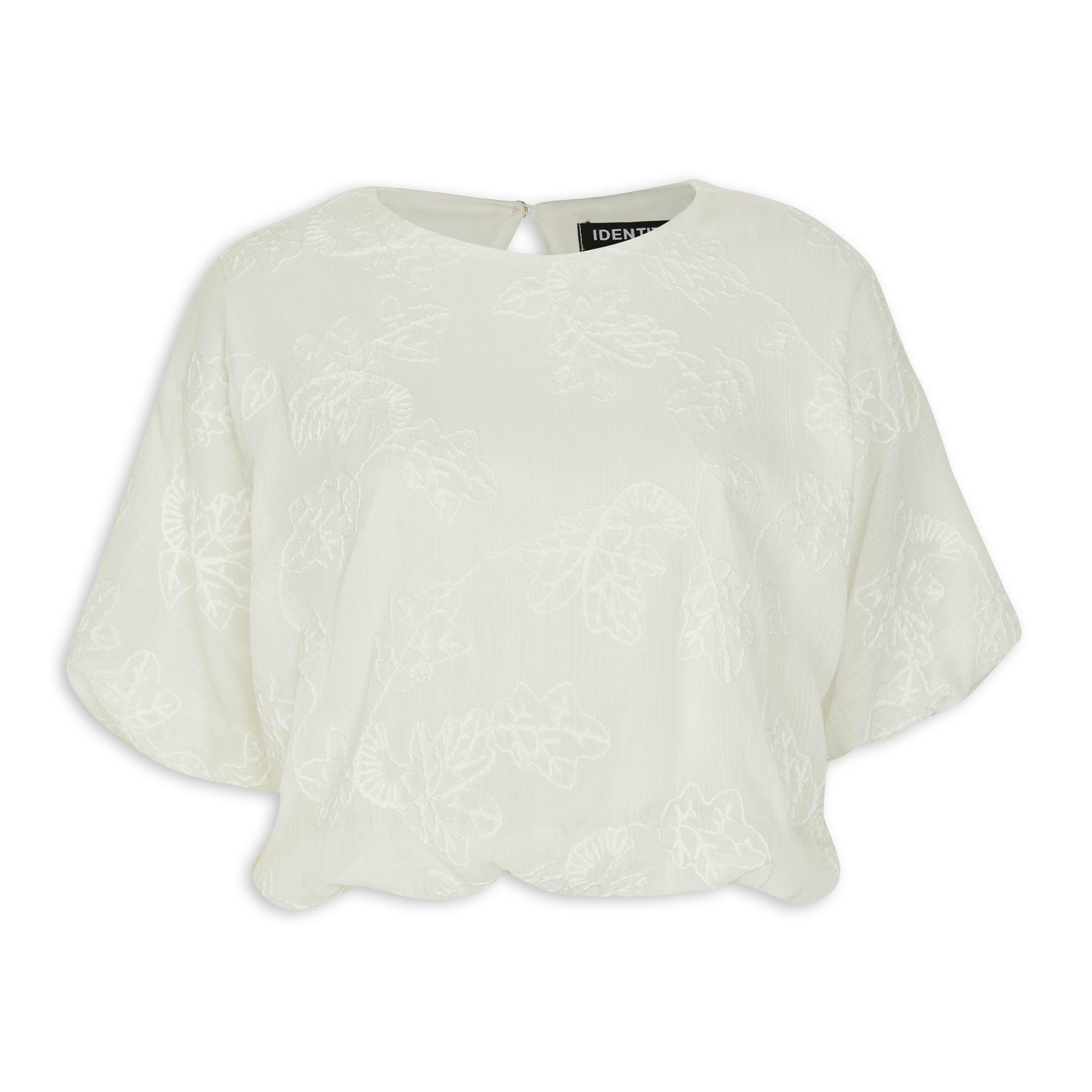 White Embroidered Top (3153263) | Identity
