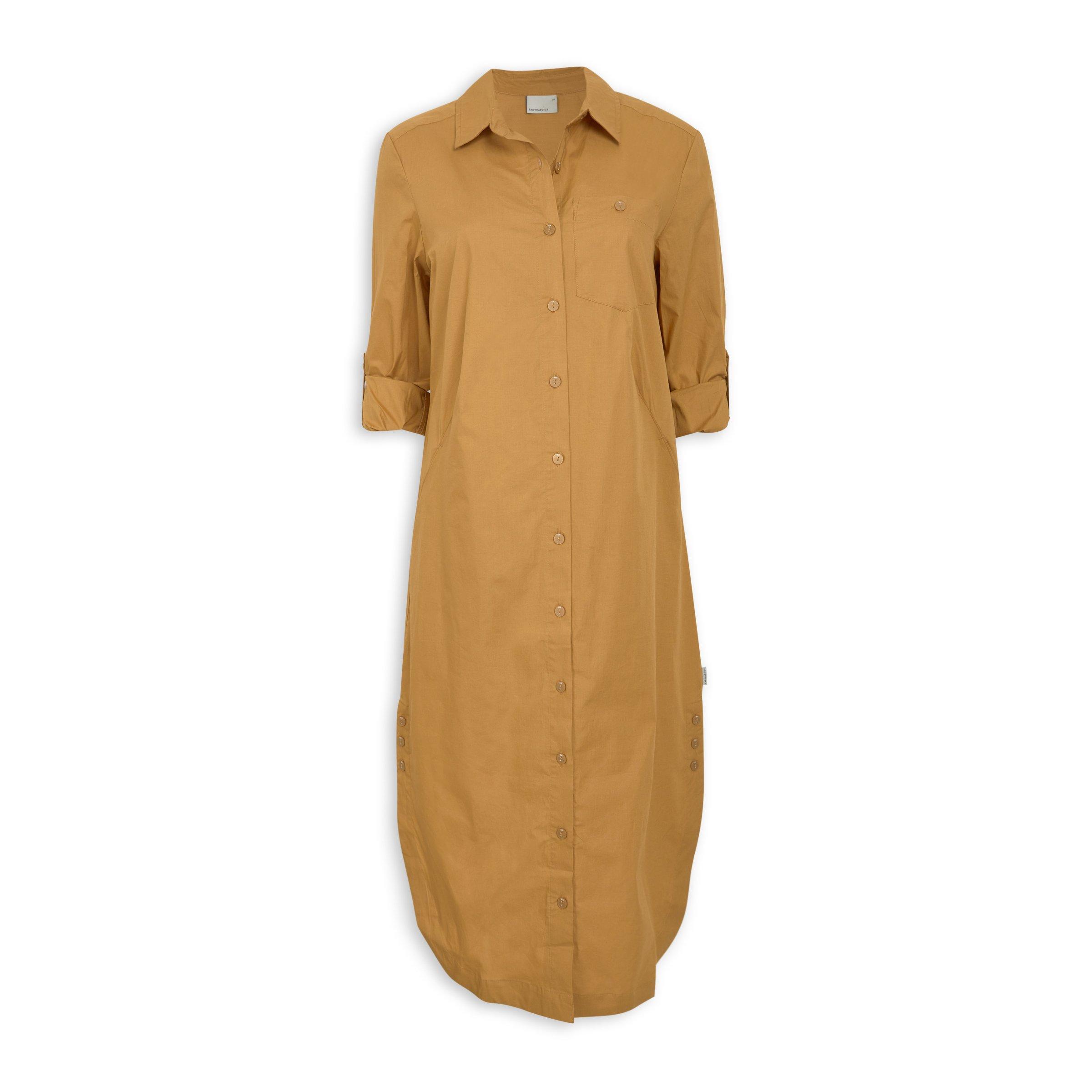Mustard Shirt Dress (3153299) | Earthaddict