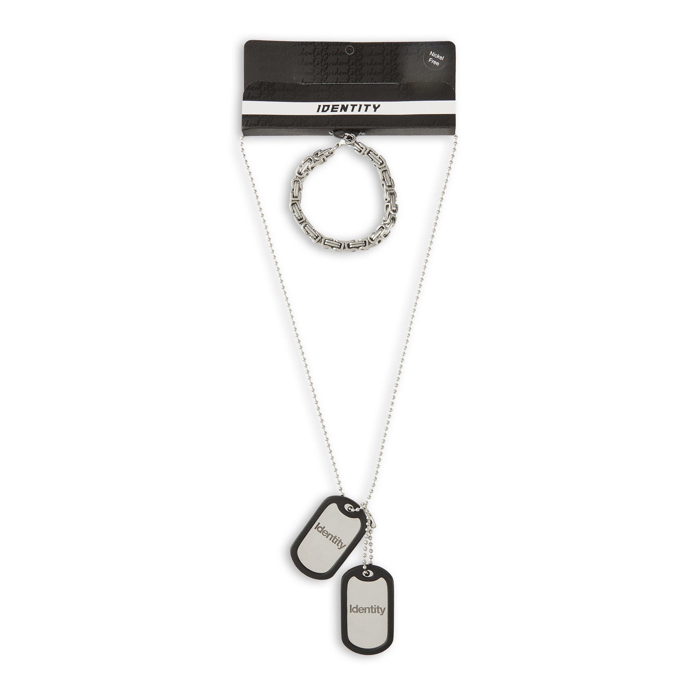 Dog Tag Necklace and Bracelet Set (3153507) | Identity