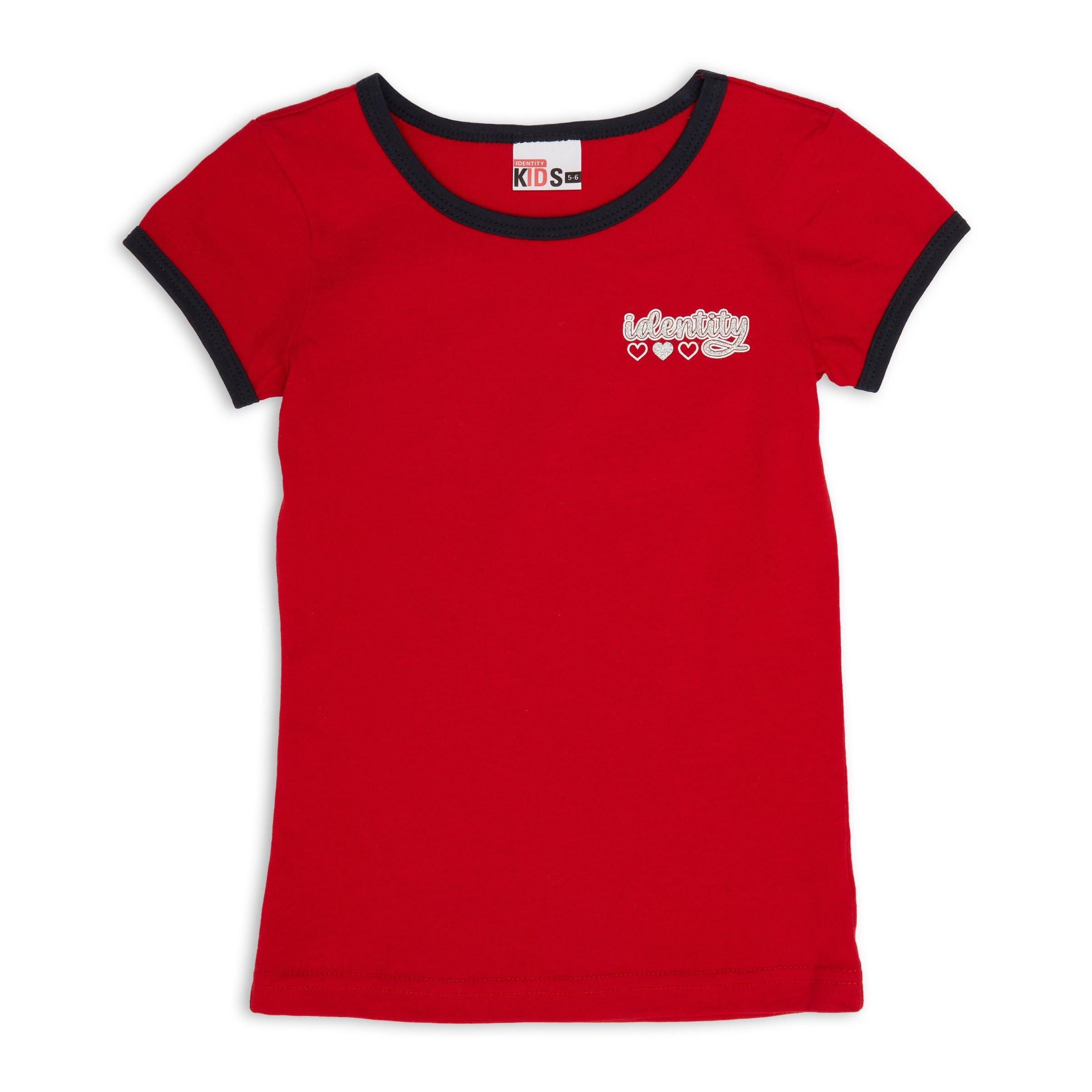 Kid Girl Red Branded T-shirt (3153541) | Identity