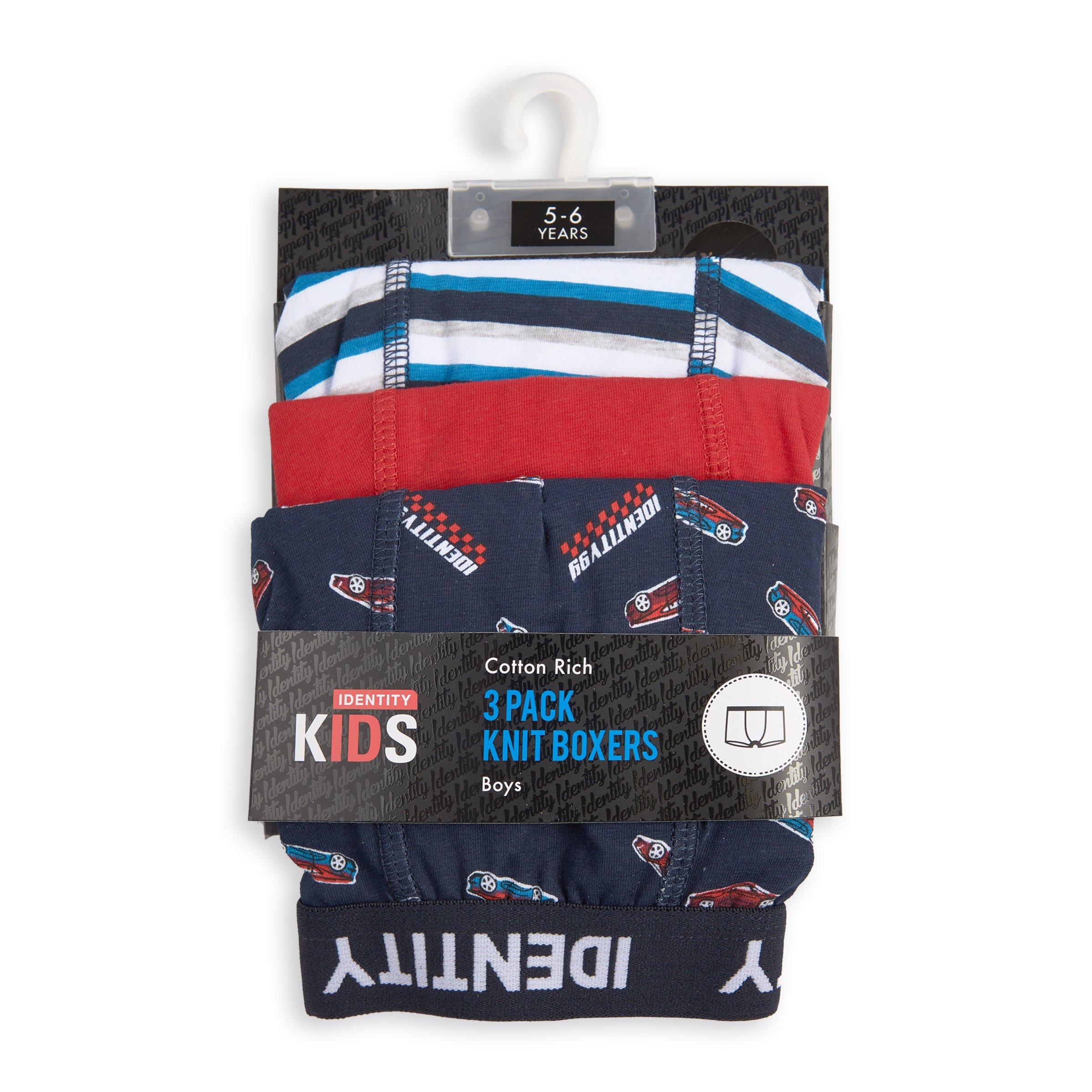 Kid Boys 3-pack Knit Boxers (3153787) | Identity