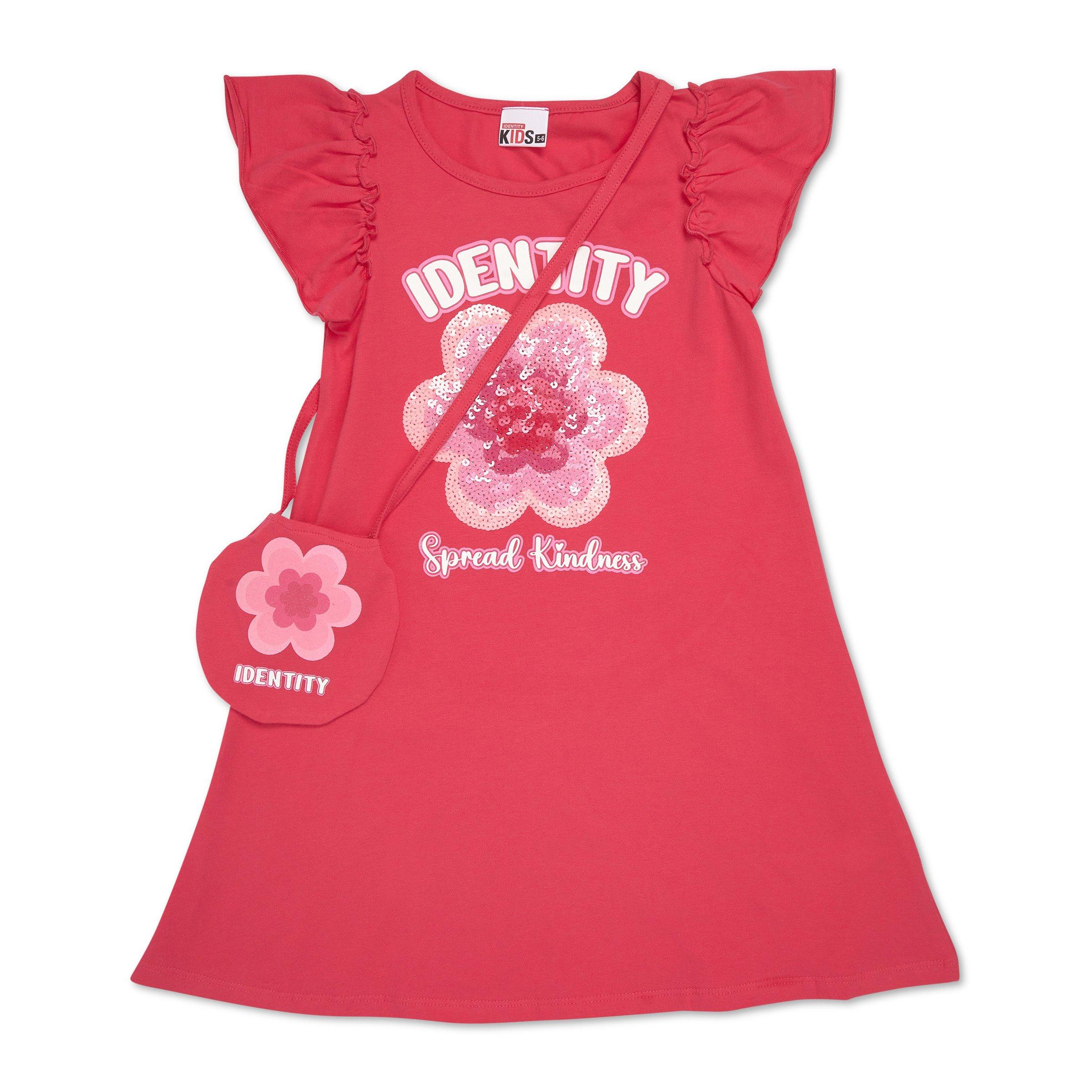 Kid Girl Pink Dress With Bag (3153954) | Identity