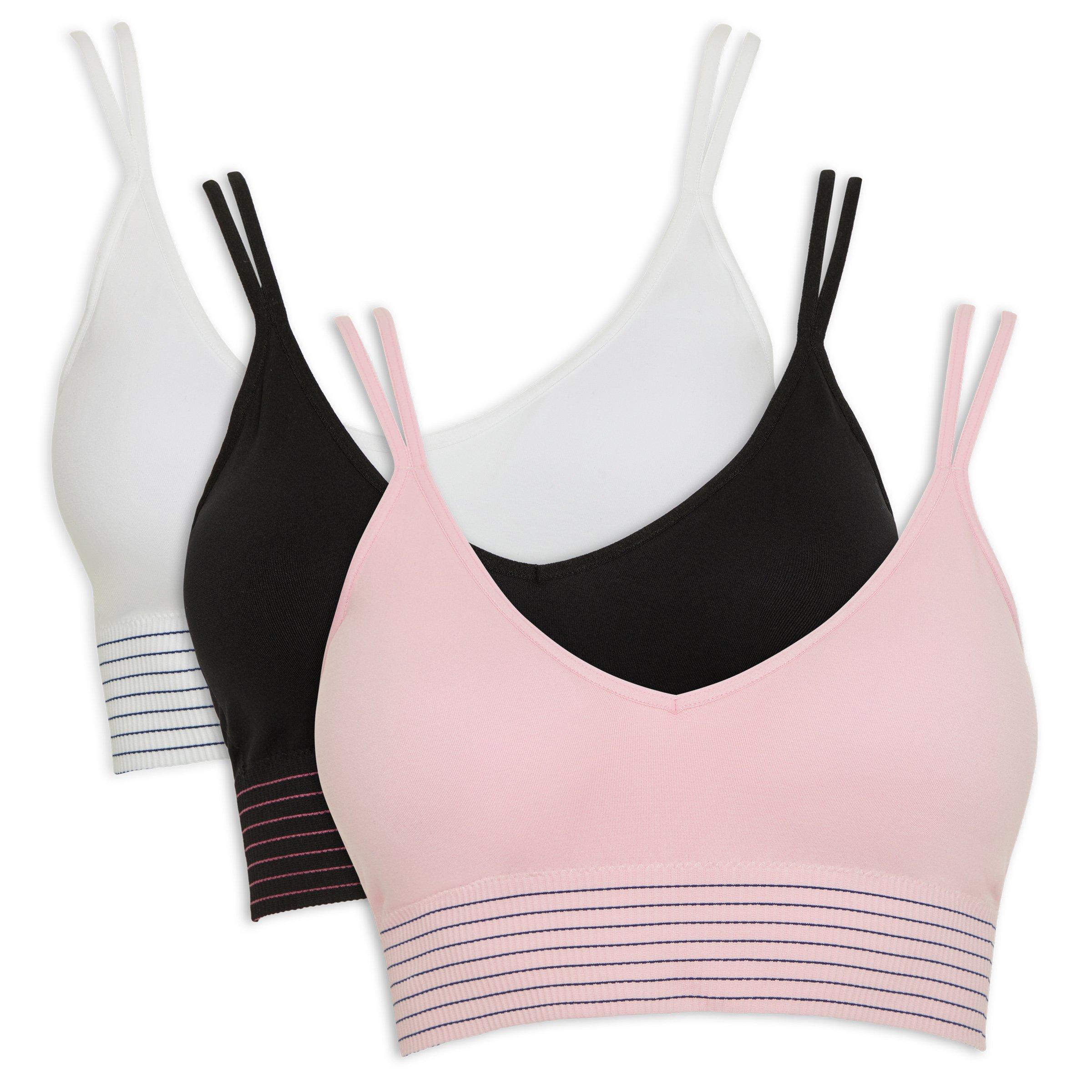 3-pack Padded Crop Tops (3153971) | Identity