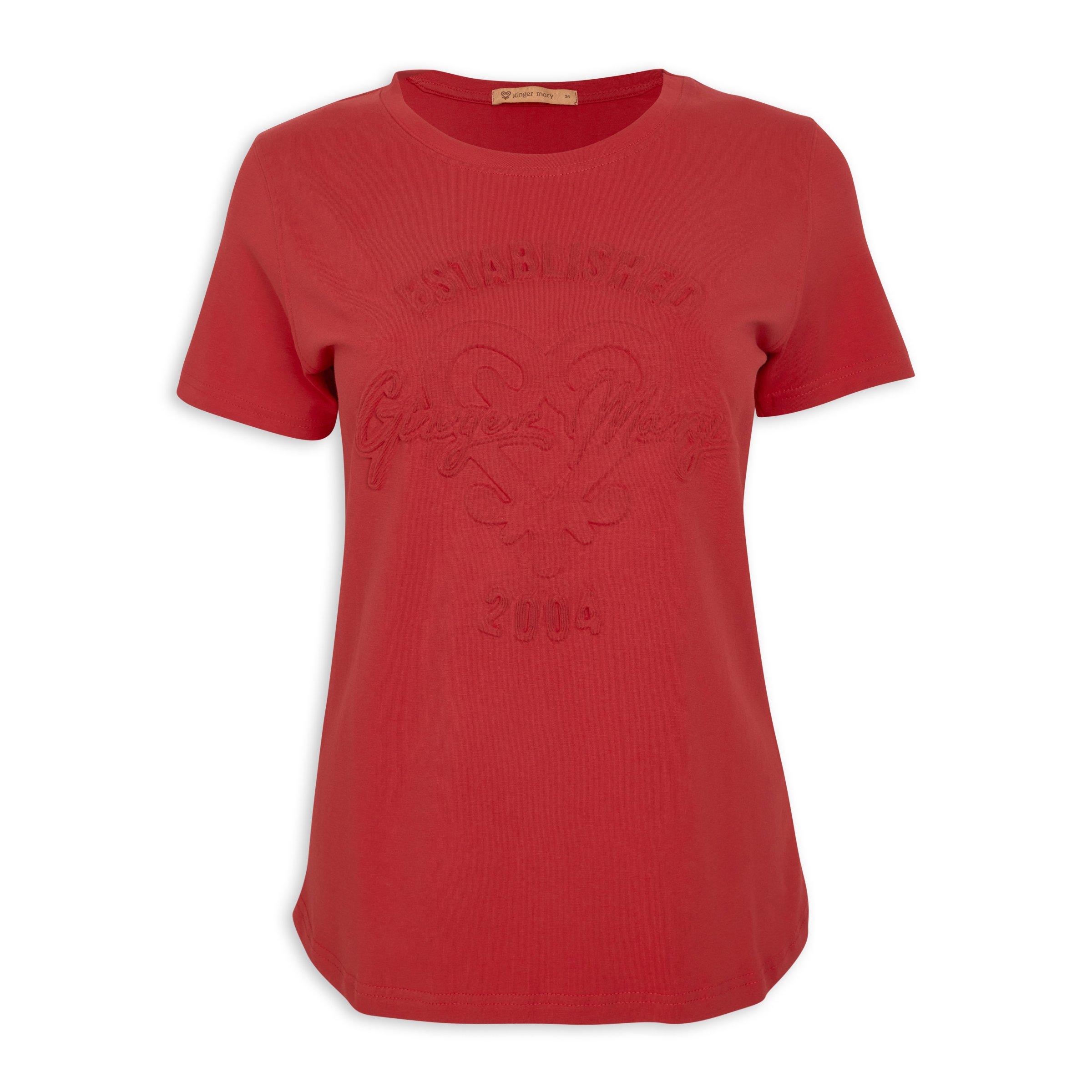 Red Branded T-shirt (3154049) | Ginger Mary