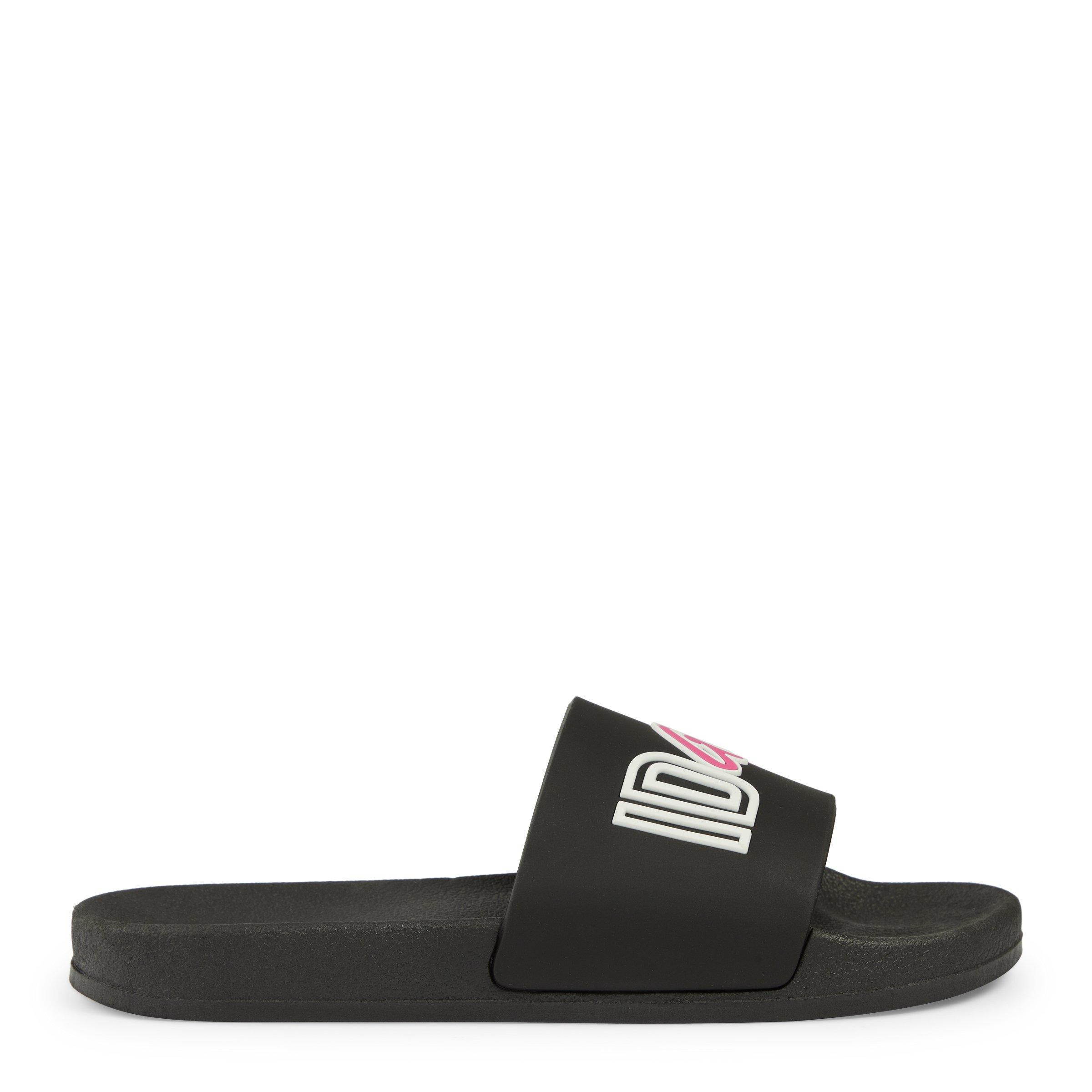 Kid Girls Black Pool Slides (3154111) | Identity