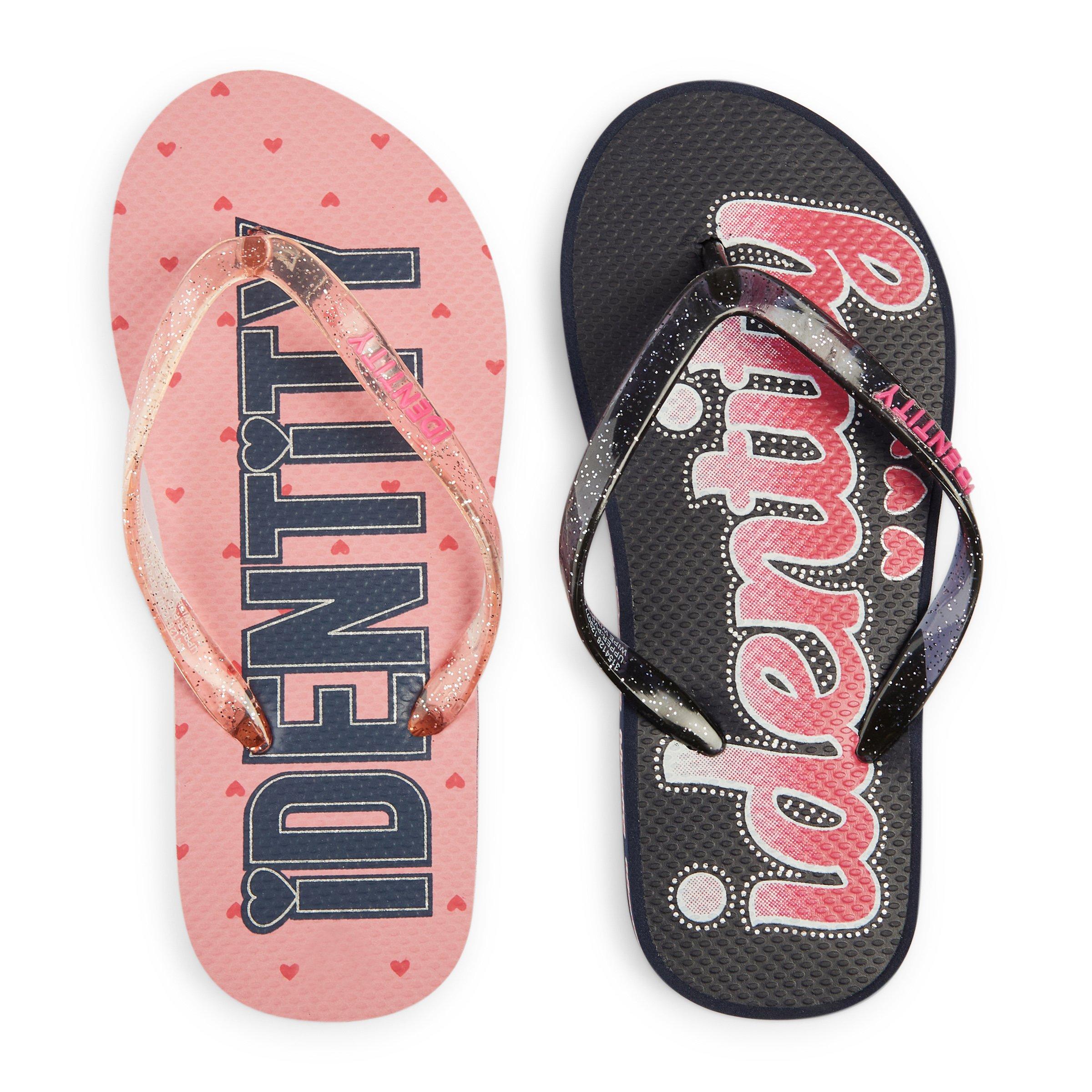 Kid Girl 2-pack Navy Pink Flip Flops (3154128) | Identity