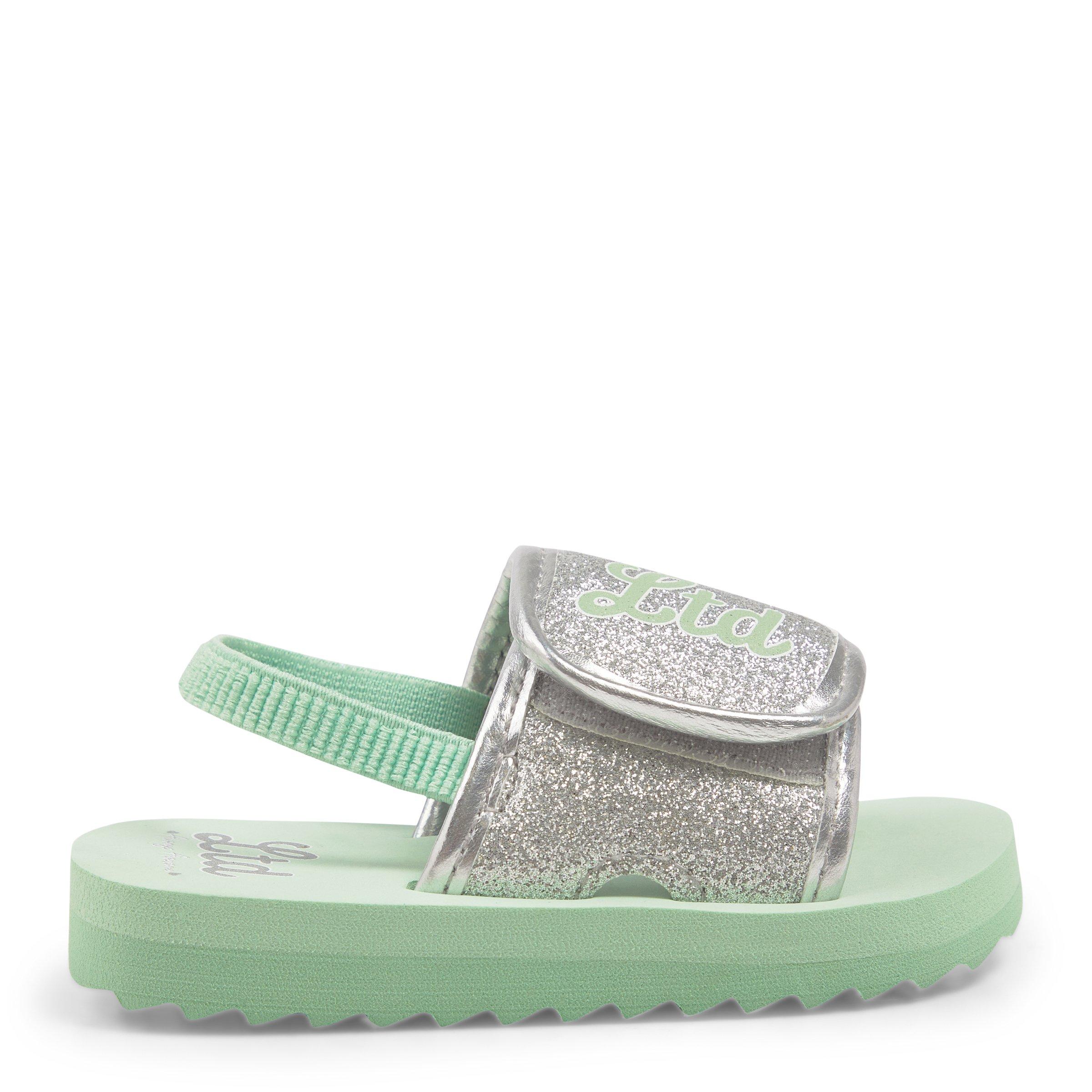 Baby Girls Green Glitter Slides (3154267) | LTD Kids