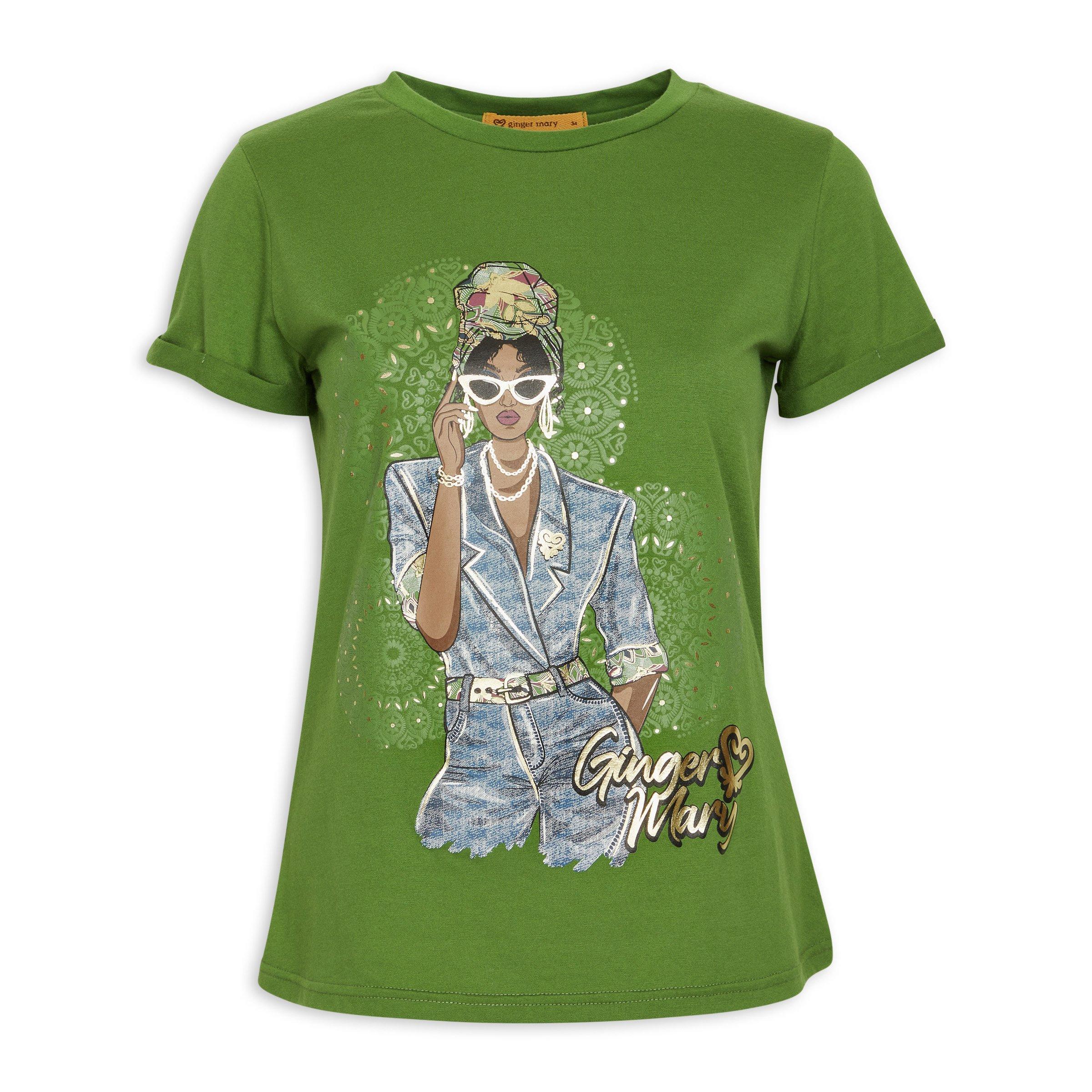 Green Graphic T-shirt (3154531) | Ginger Mary