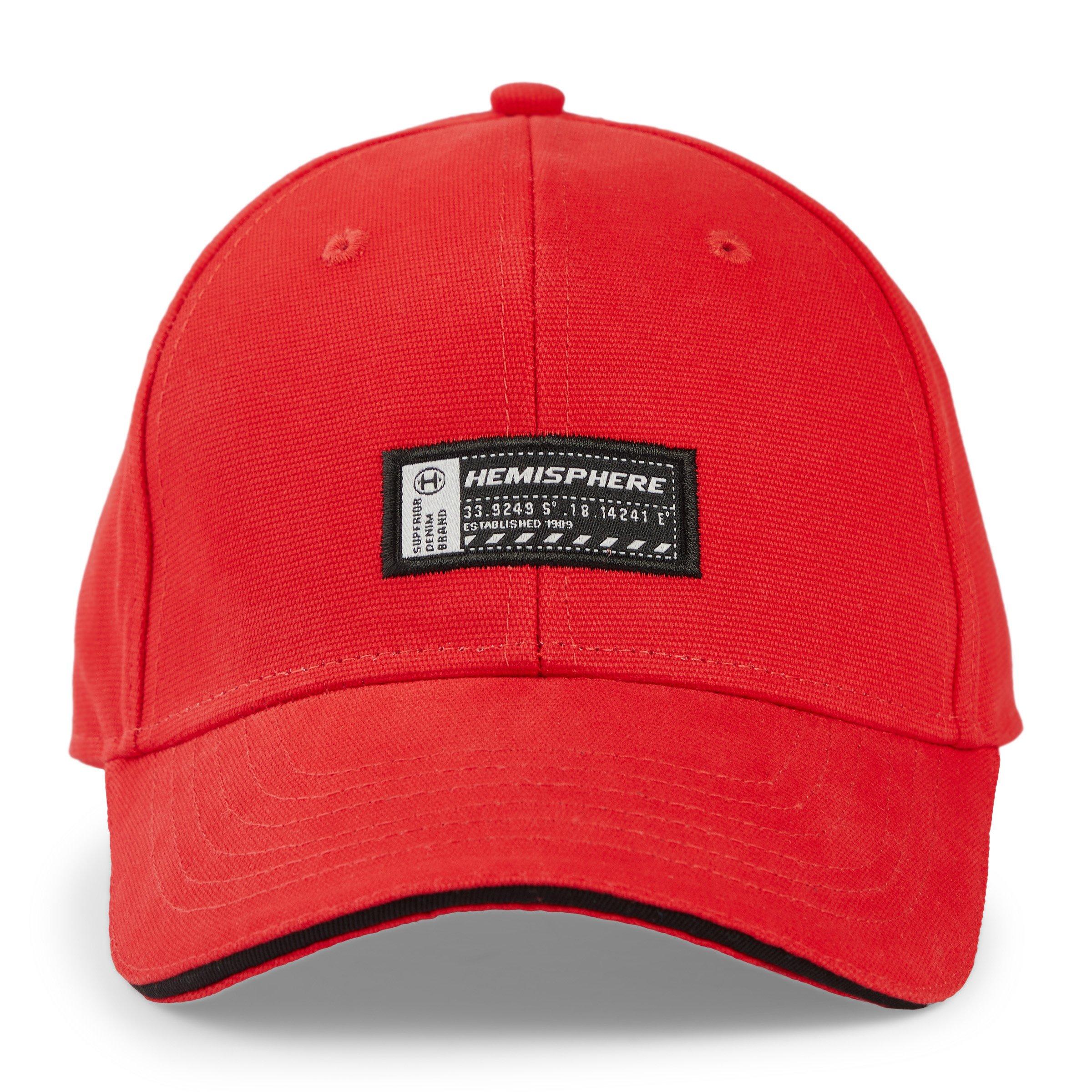 Red Textured Peak Cap (3154759) | Hemisphere
