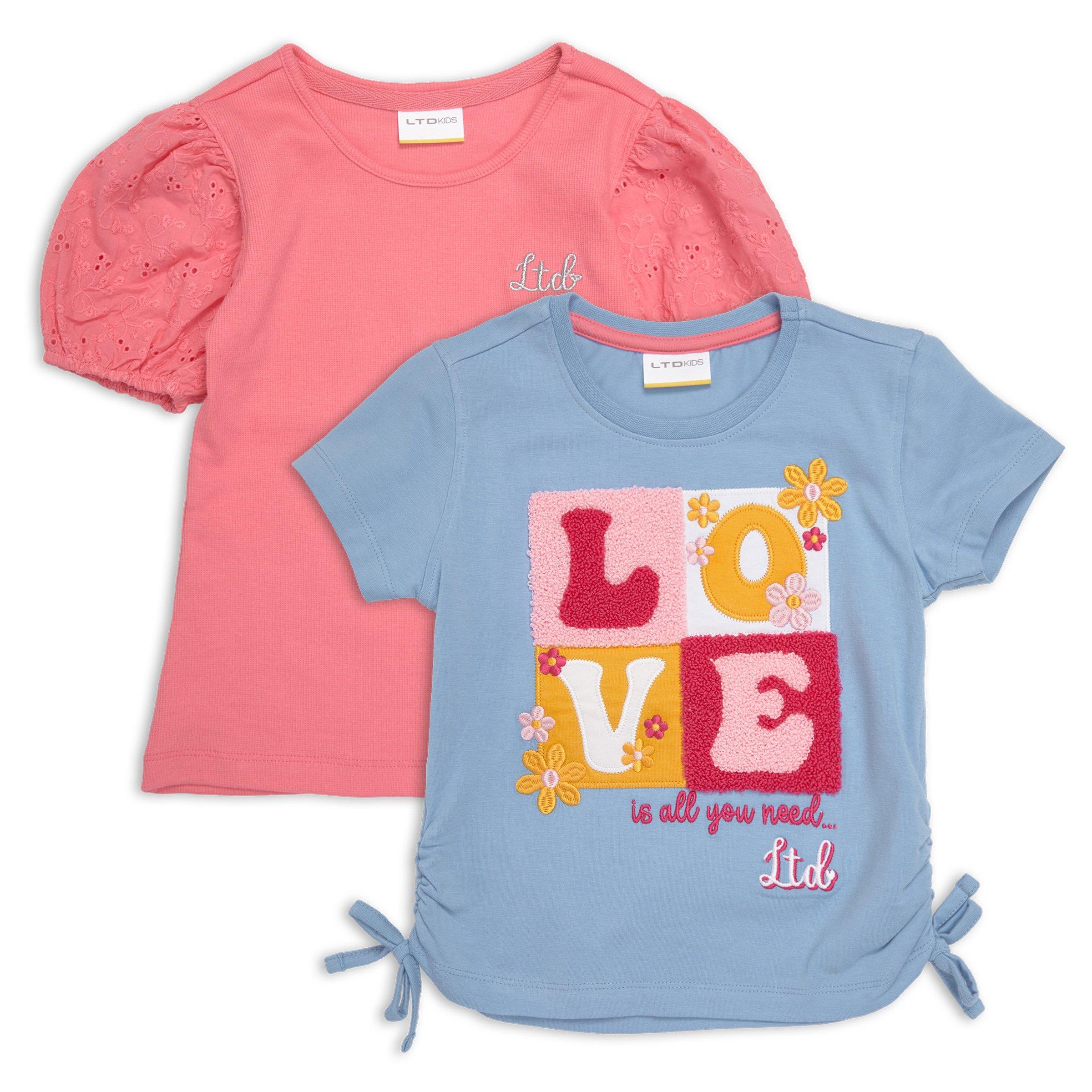 Kid Girls 2-pack T-shirts (3155032) | LTD Kids