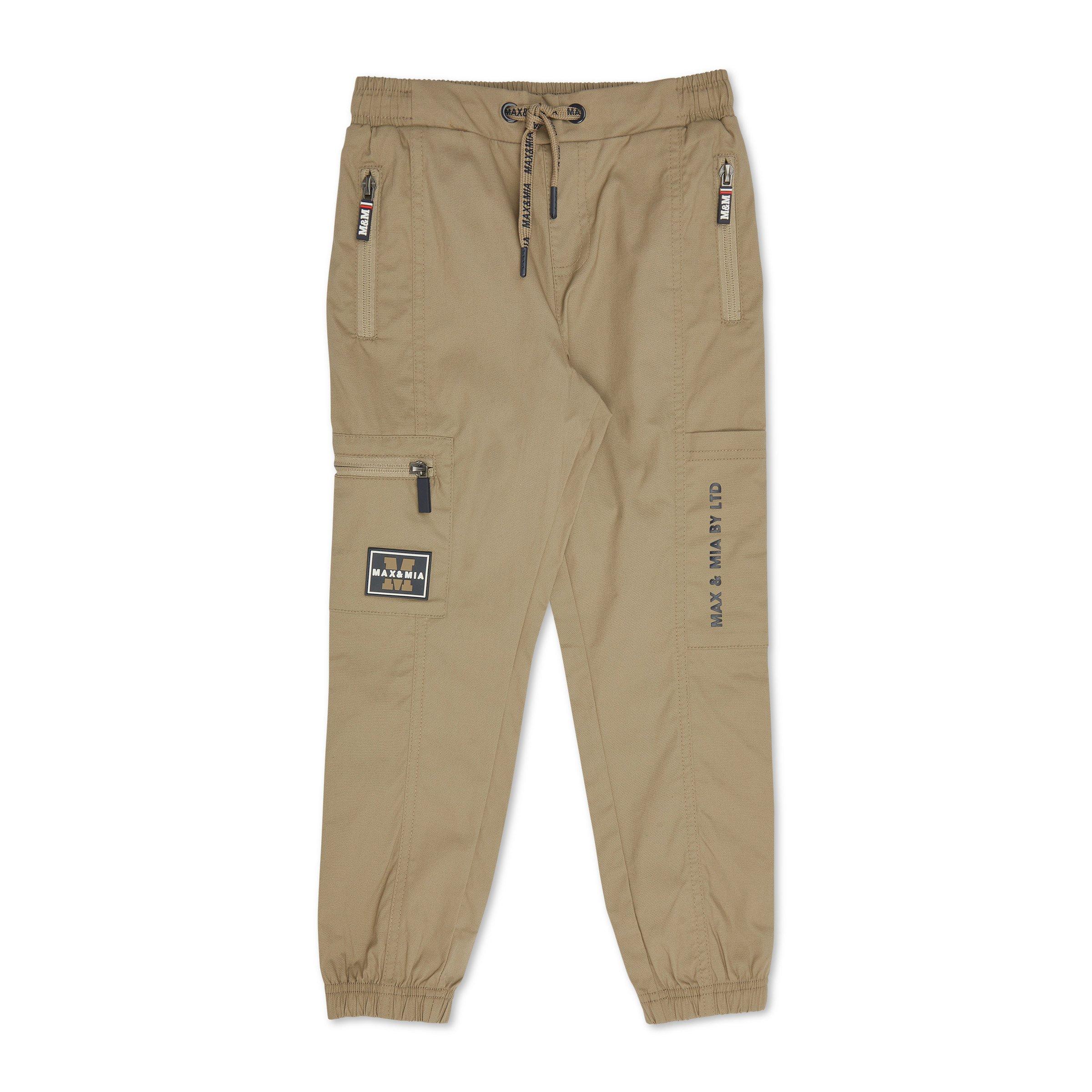 Kid Boys Beige Utility Pants (3155122) | Max & Mia