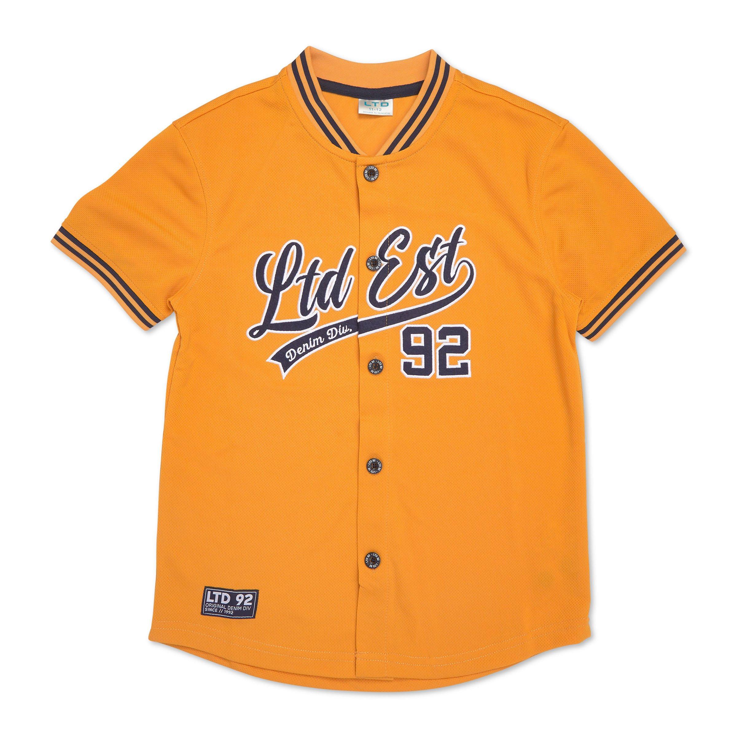 Boys Mustard Baseball Top (3155240) | LTD Kids