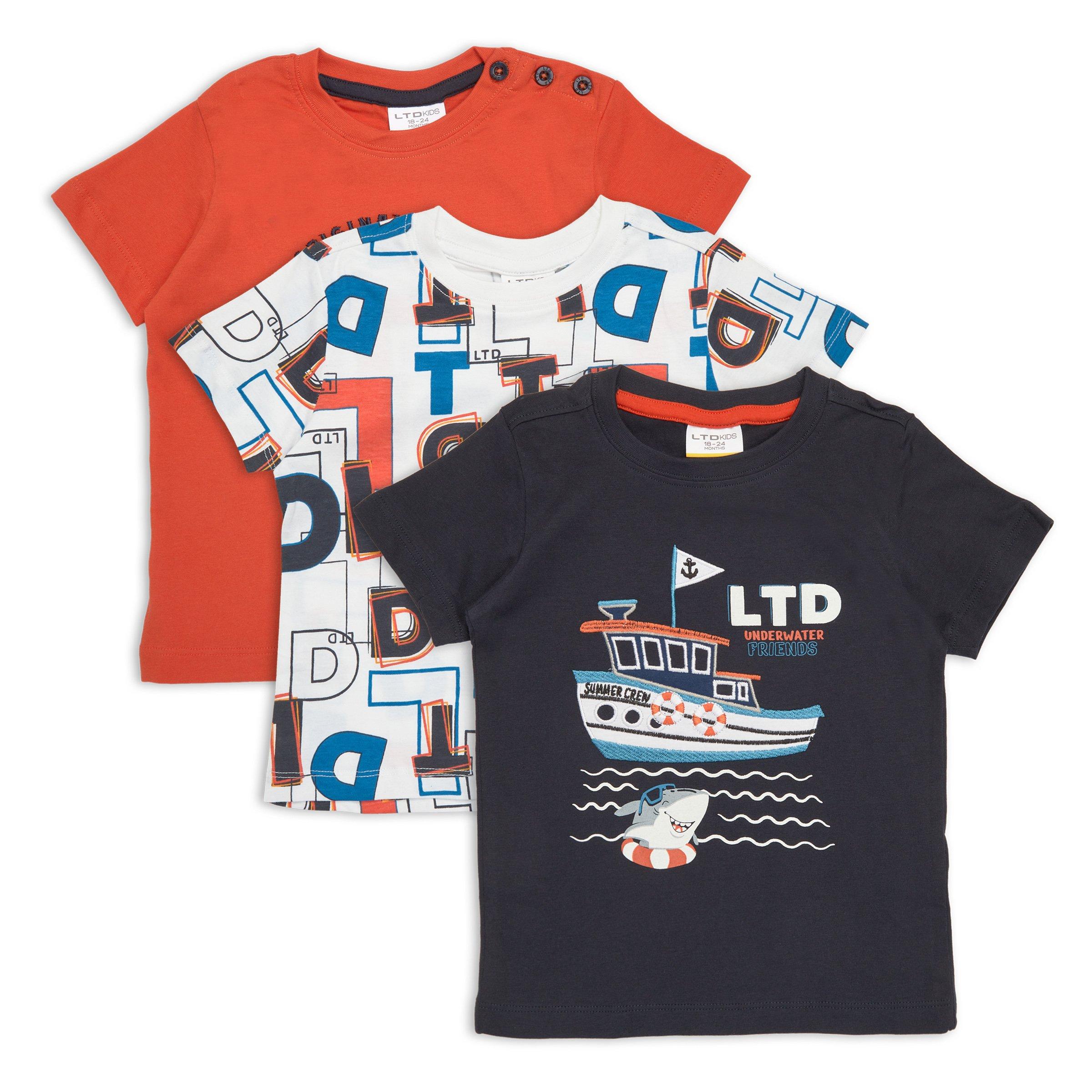 Baby Boy 3-pack T-shirts (3155243) | LTD Kids