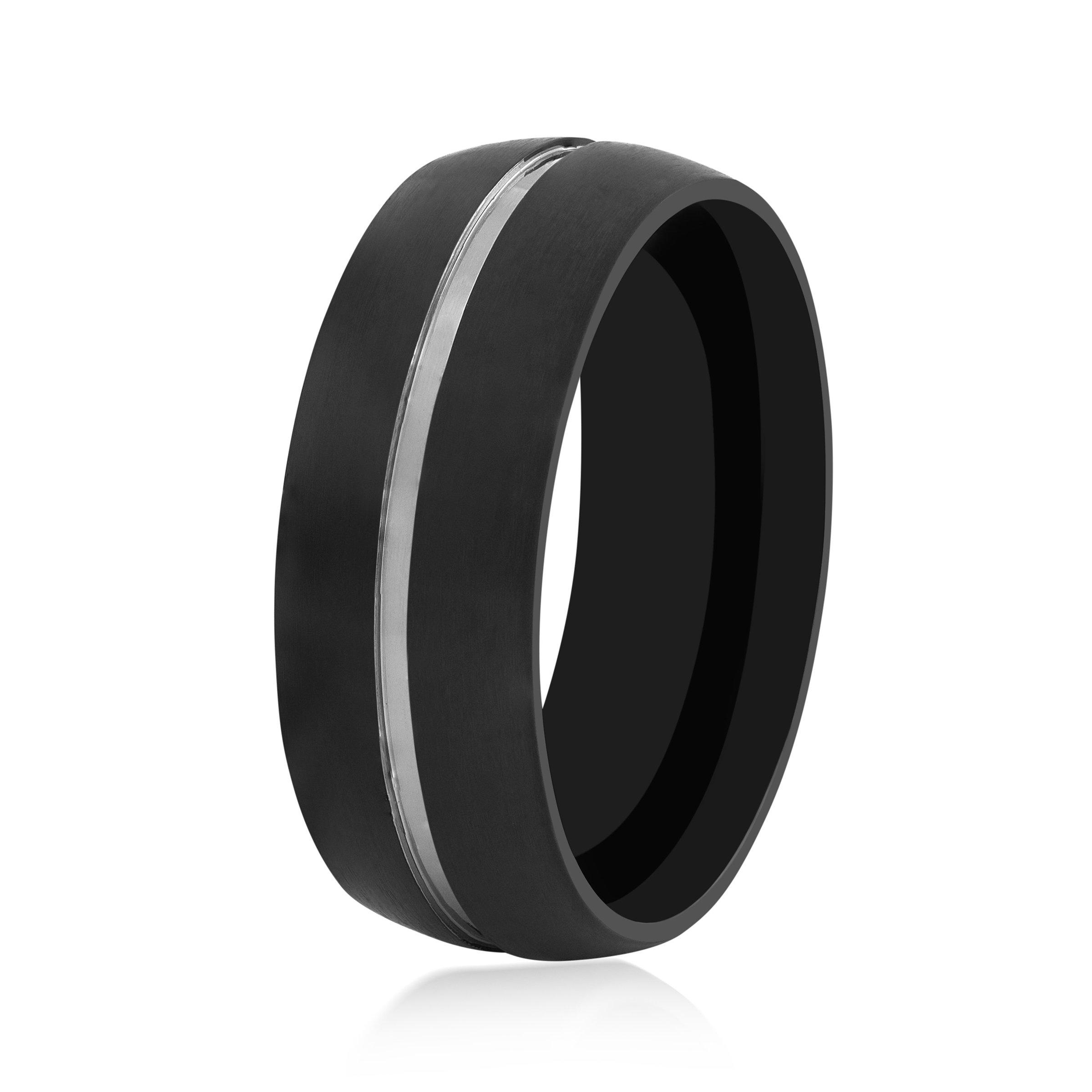 Stainless Steel Matt Black Ring (3155517) | Stainless Steel