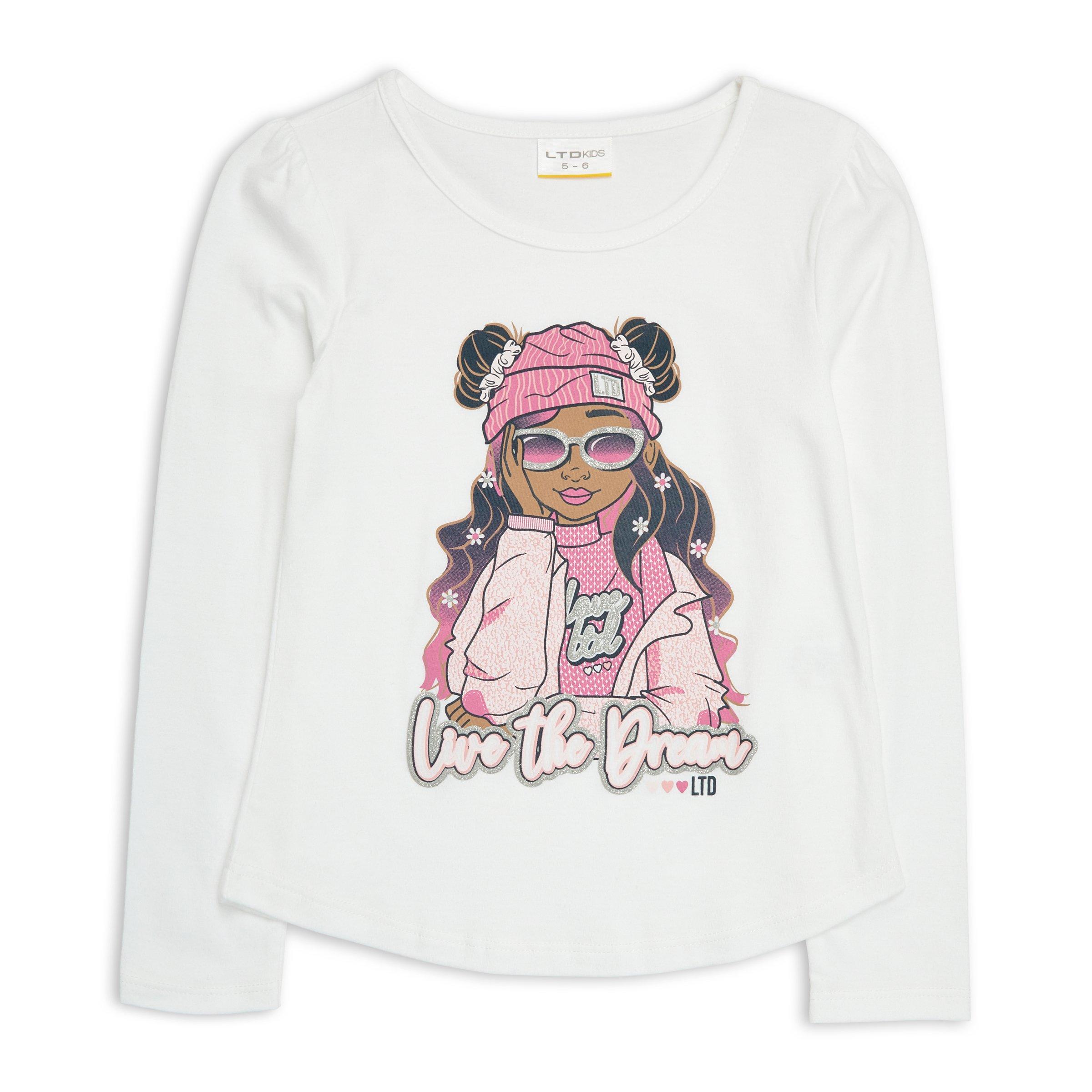 Kid Girls White Long Sleeve Top (3155611) | LTD Kids
