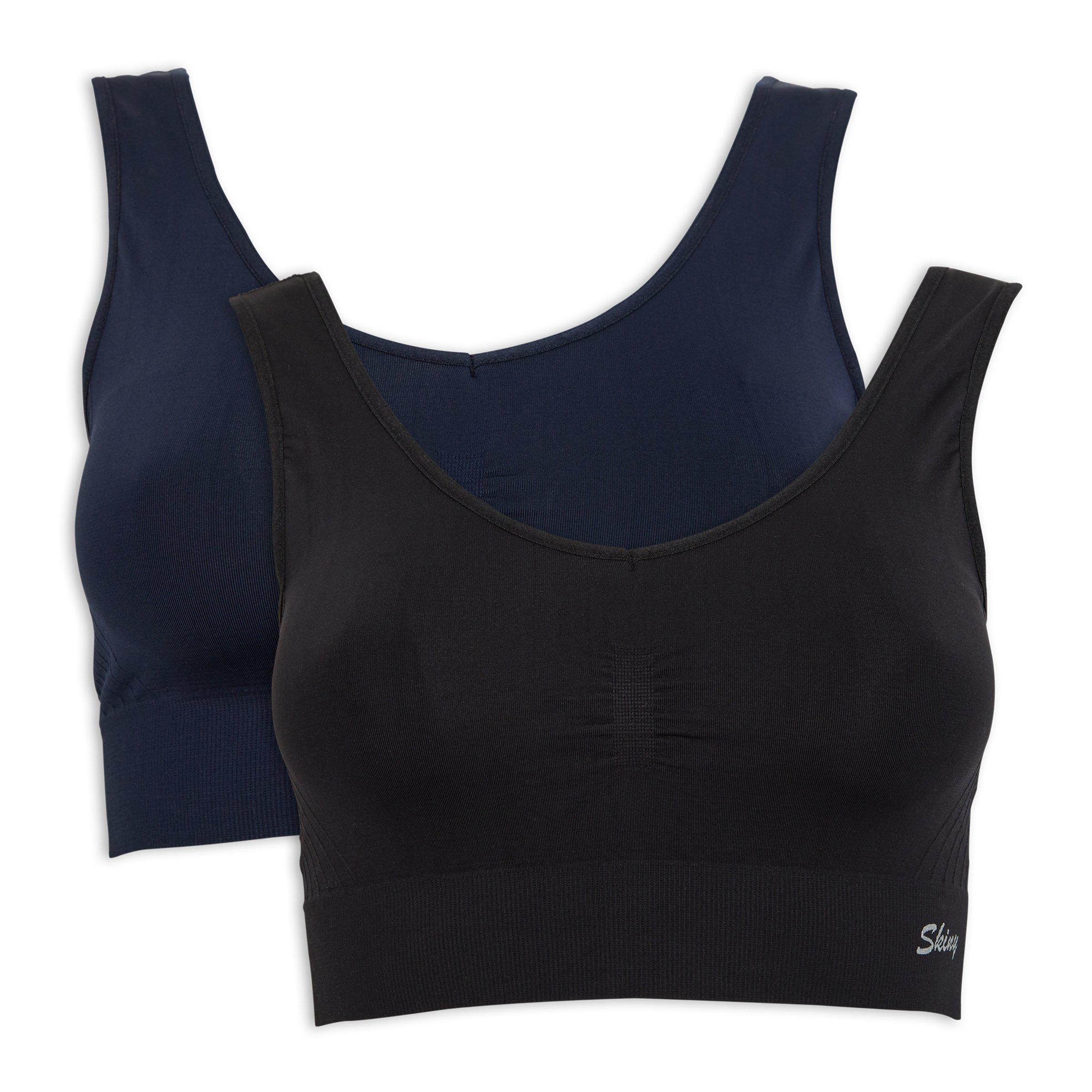 2-pack Crop Top Bras (3156019) | Skiny