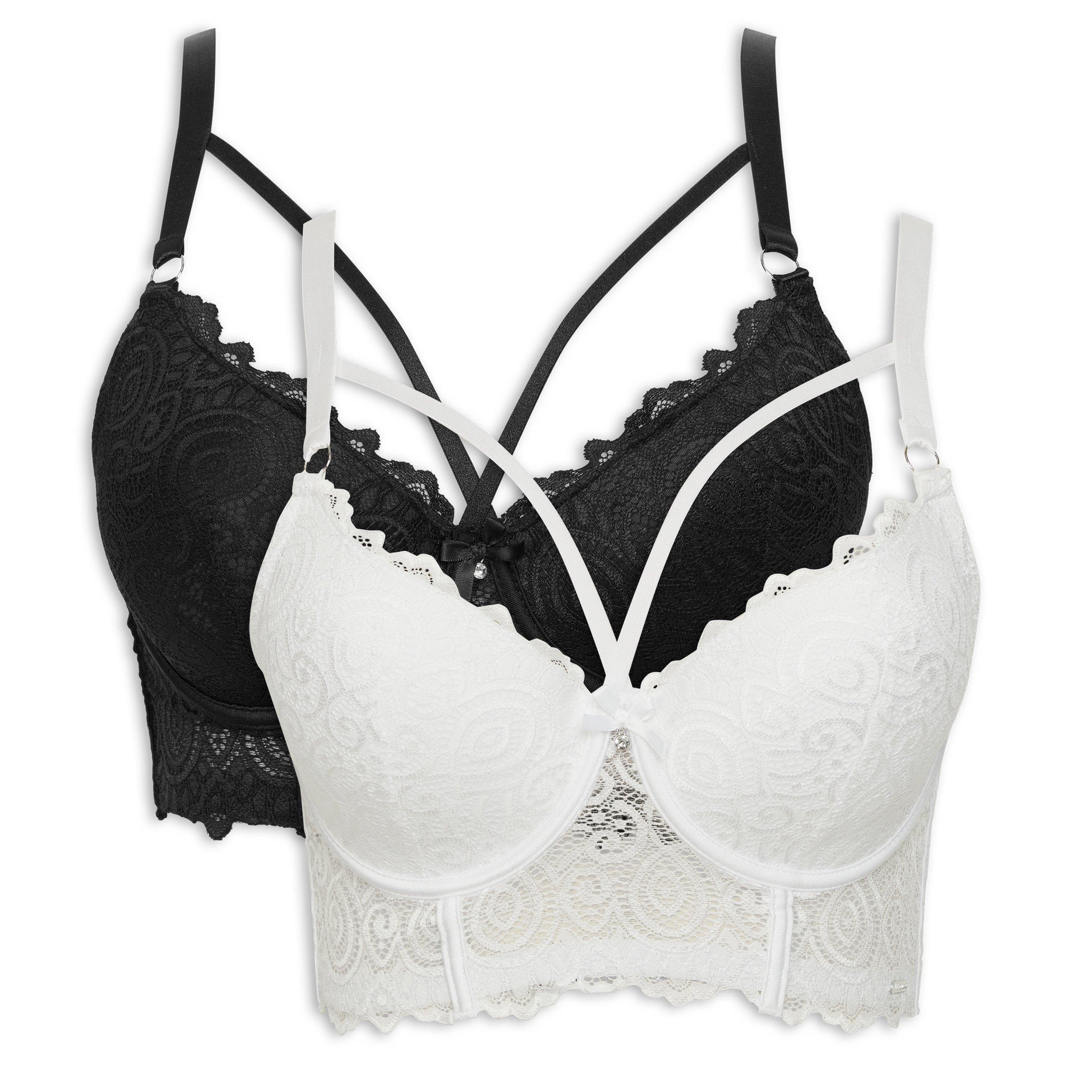 2-pack Padded Plunge Bras (3156163) | Truworths