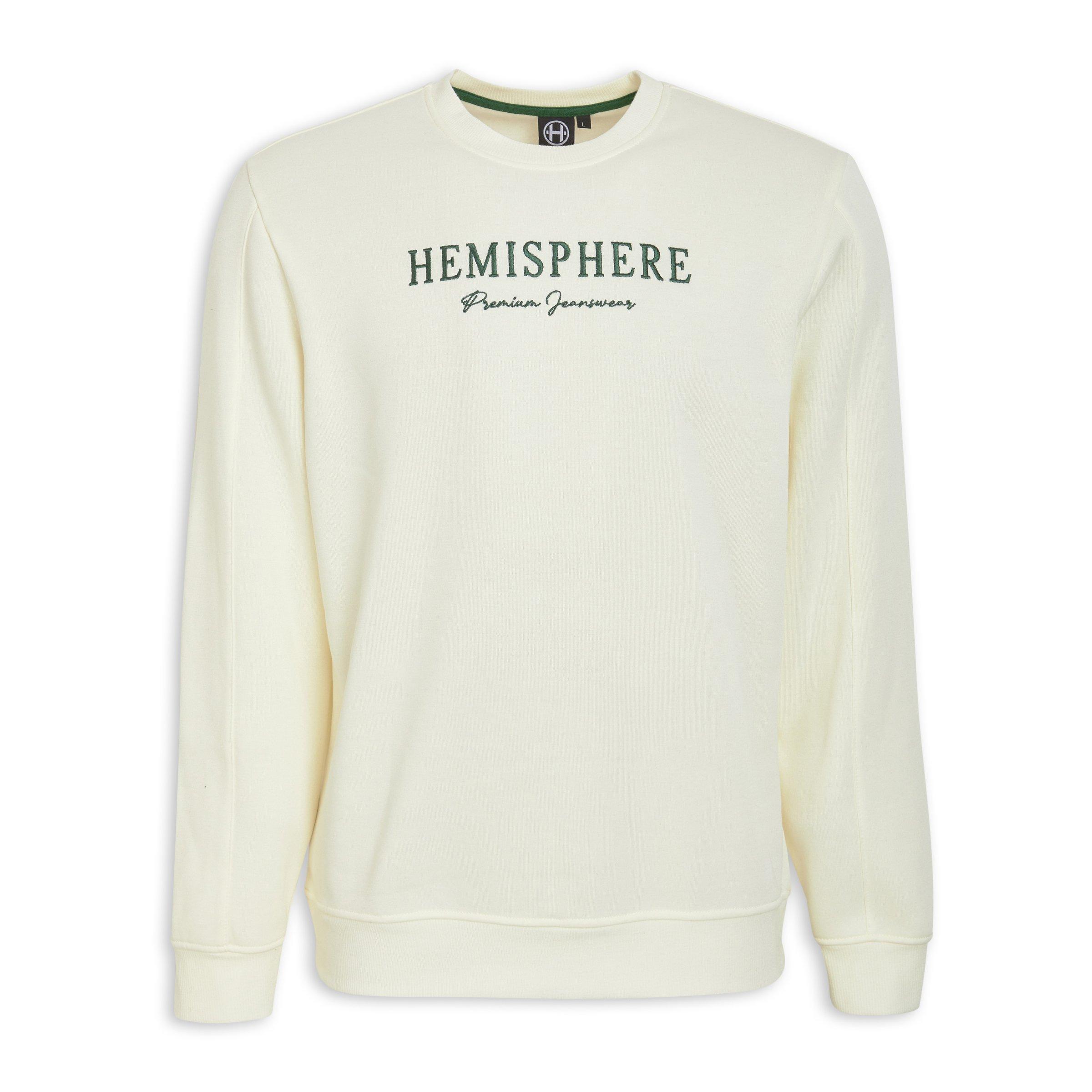 White Embroidered Sweat Top (3156434) | Hemisphere