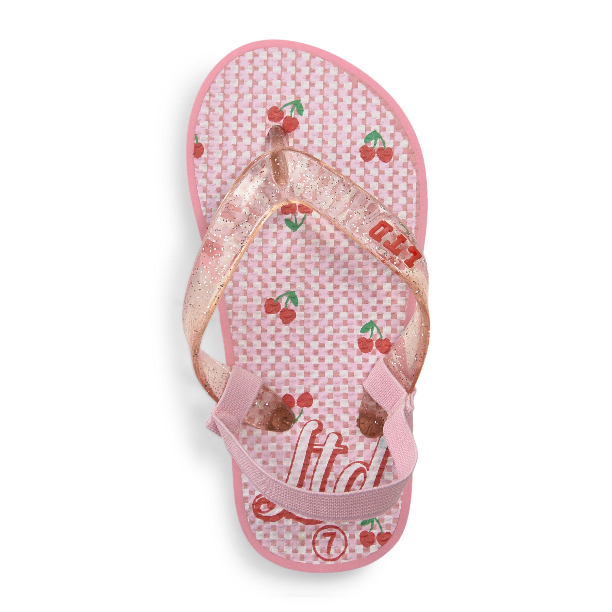 Girls Pink Flip Flops (3156453) | LTD Kids