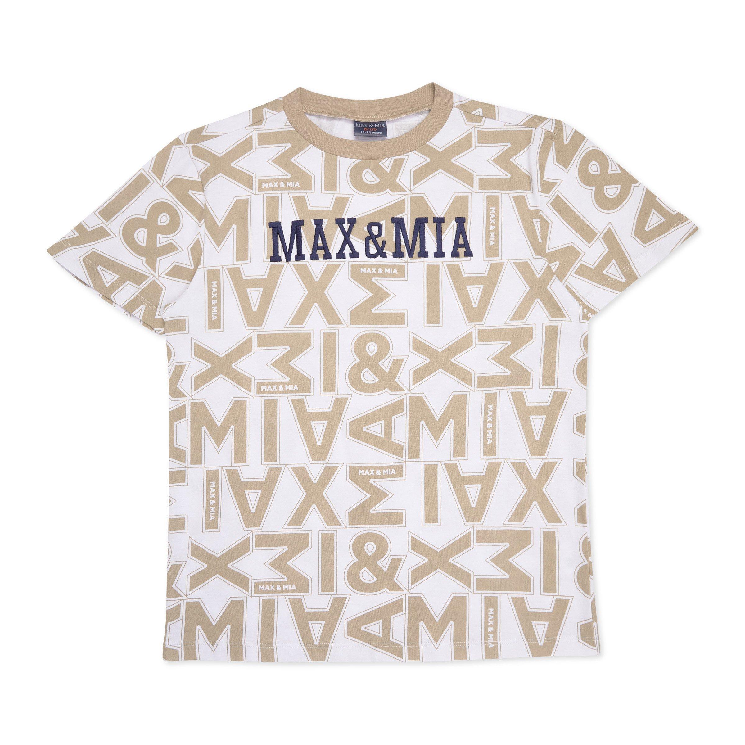 Boys White Logomania T-shirt (3157070) | Max & Mia