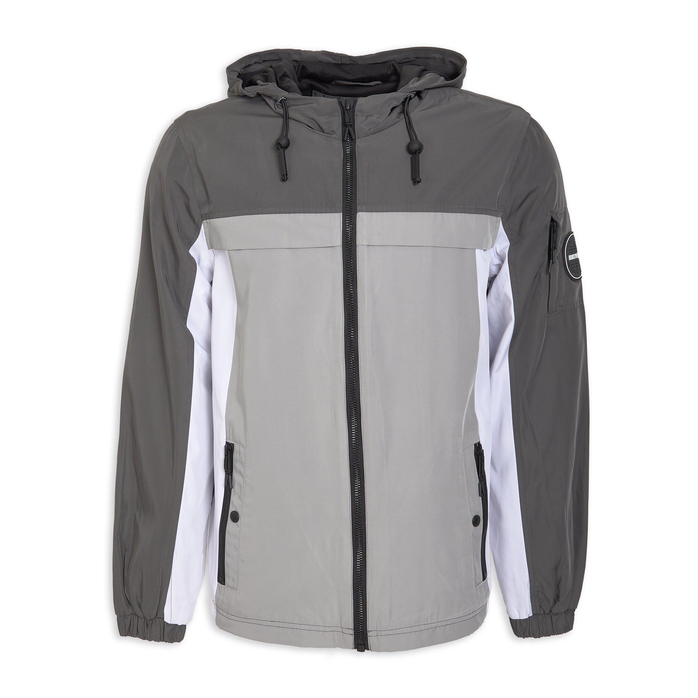 Grey Utility Windbreaker Jacket (3157100) | Hemisphere