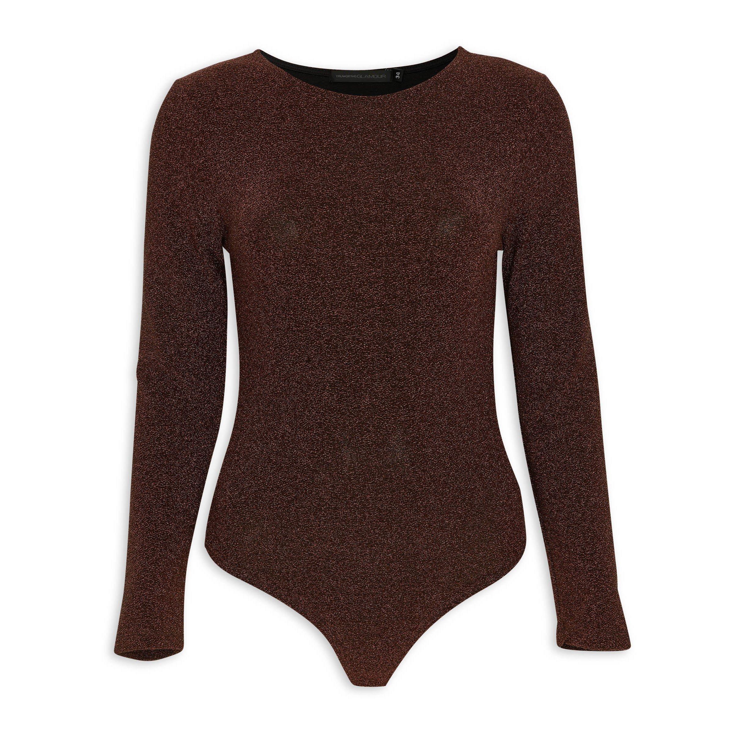 Burgundy Shimmer Bodysuit (3157142) | Truworths