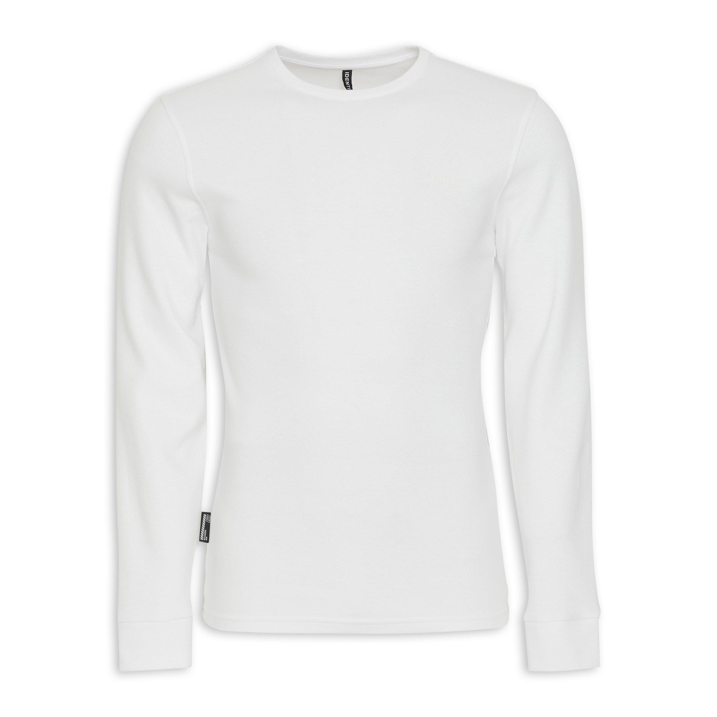 Plain White Long Sleeve T-shirt (3157308) | Identity