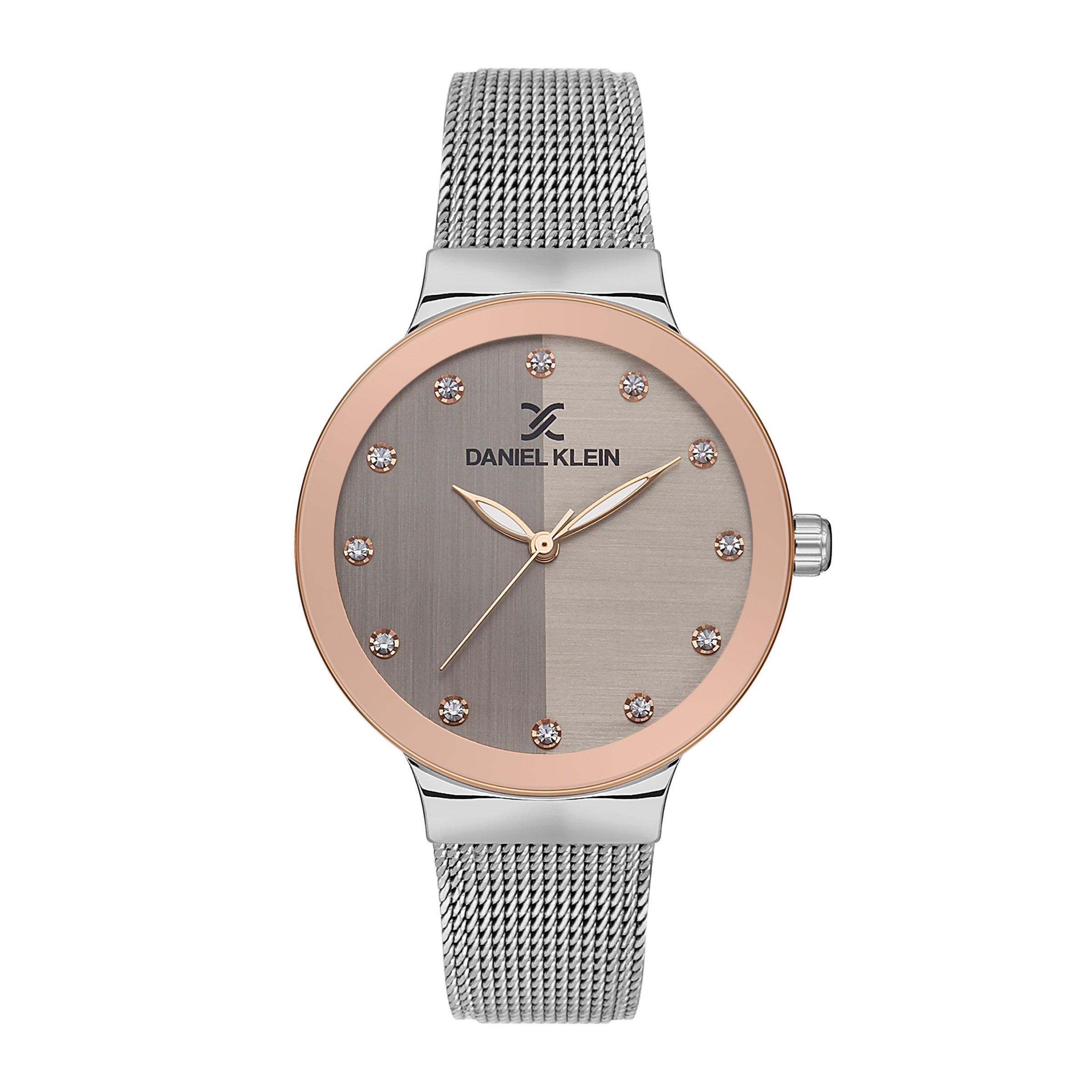 Silver and Rose Gold Mesh Watch (3157416) | Daniel Klein