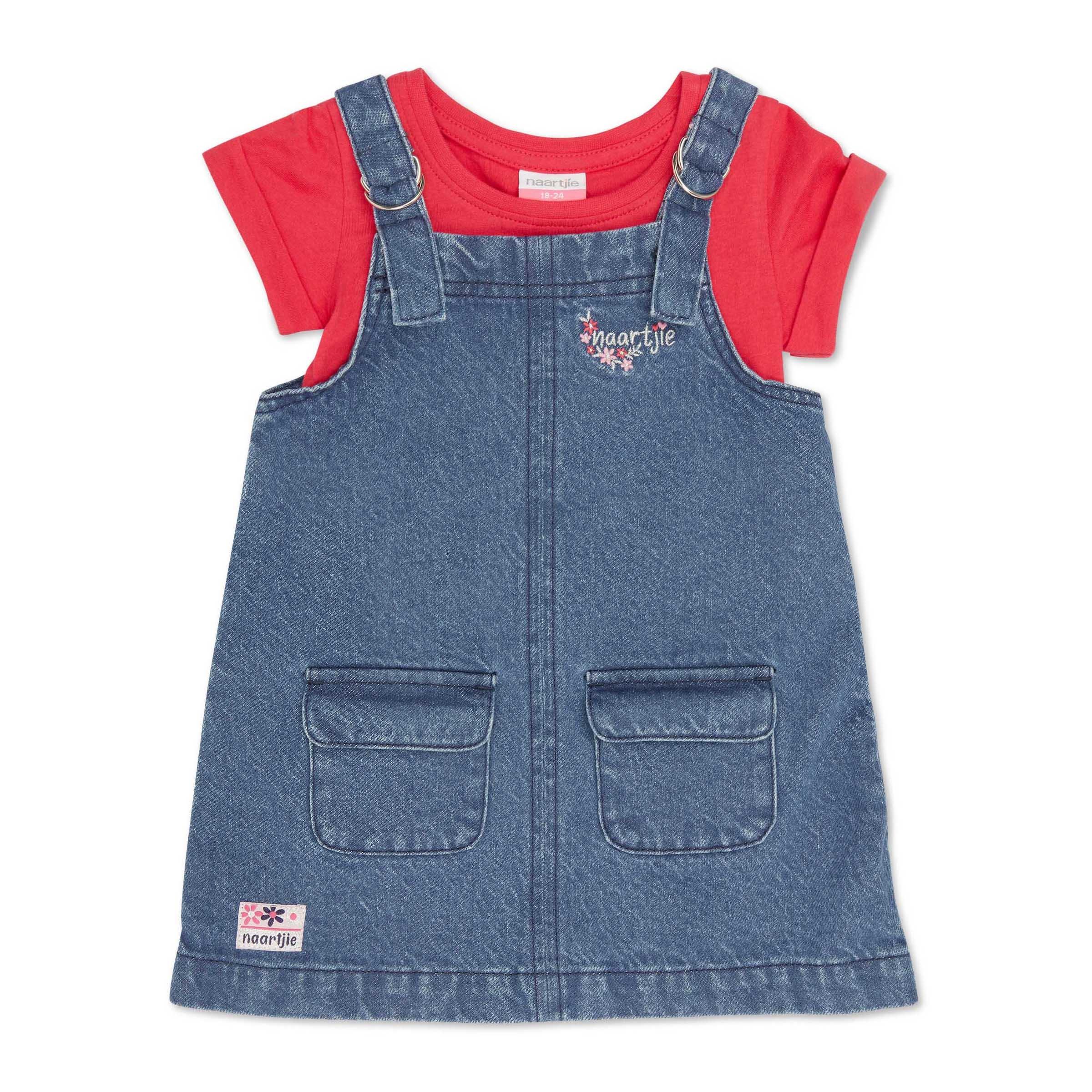 Baby Girls Blue Pinny Set (3157582) | Naartjie