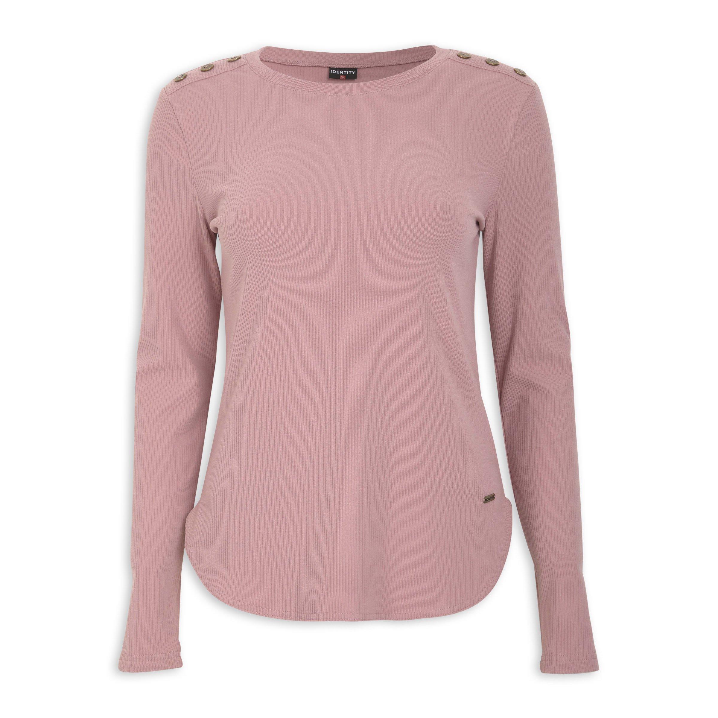 Pink Fitted T-shirt (3158104) | Identity