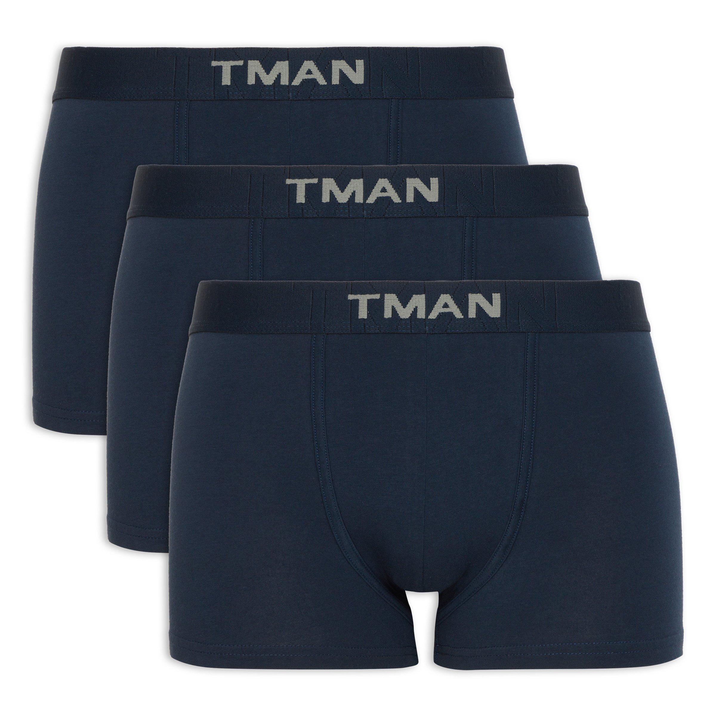 3-pack Navy Cut and Sew Boxers (3158370) | Truworths Man