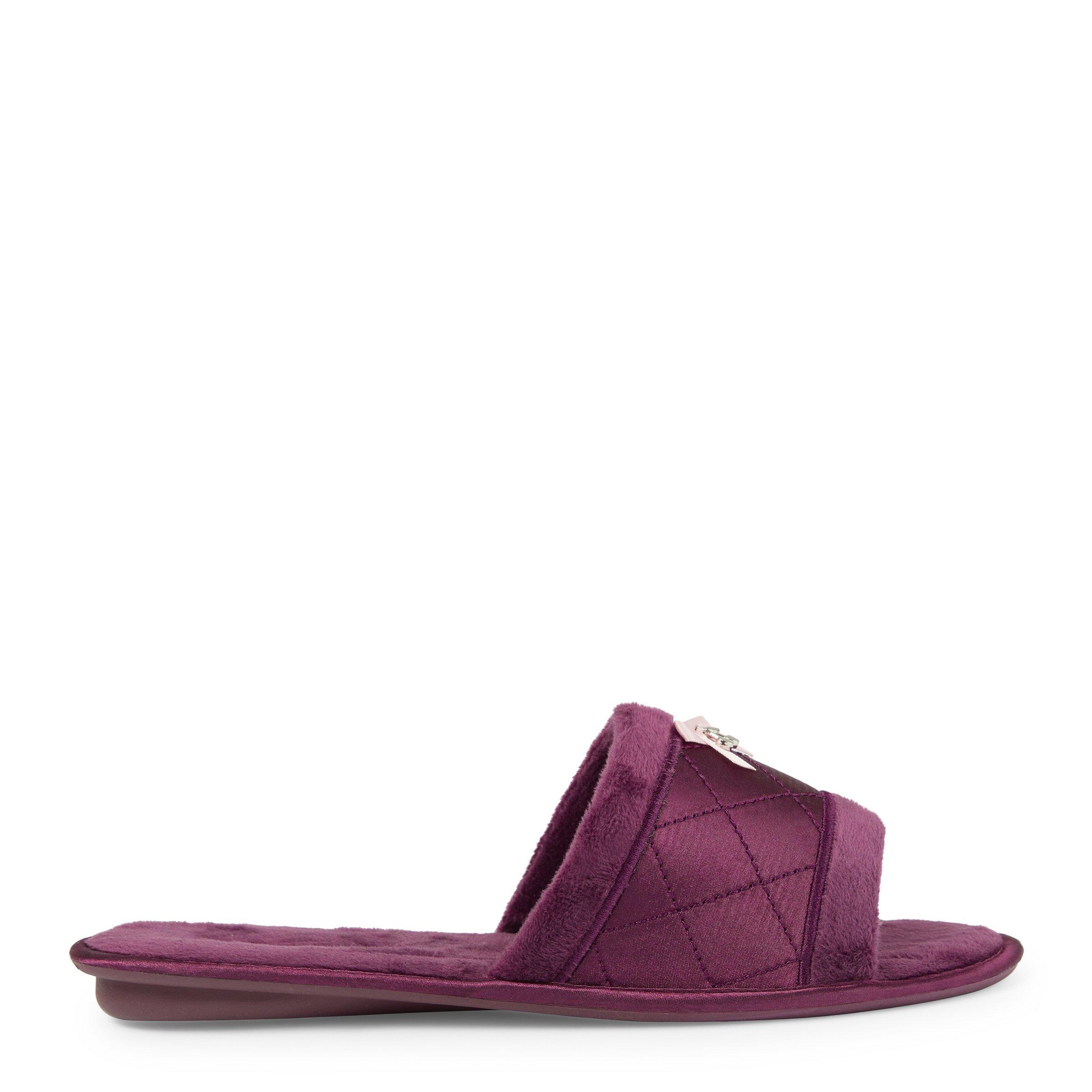 Dark Purple Open Toe Slippers (3158419) | Identity