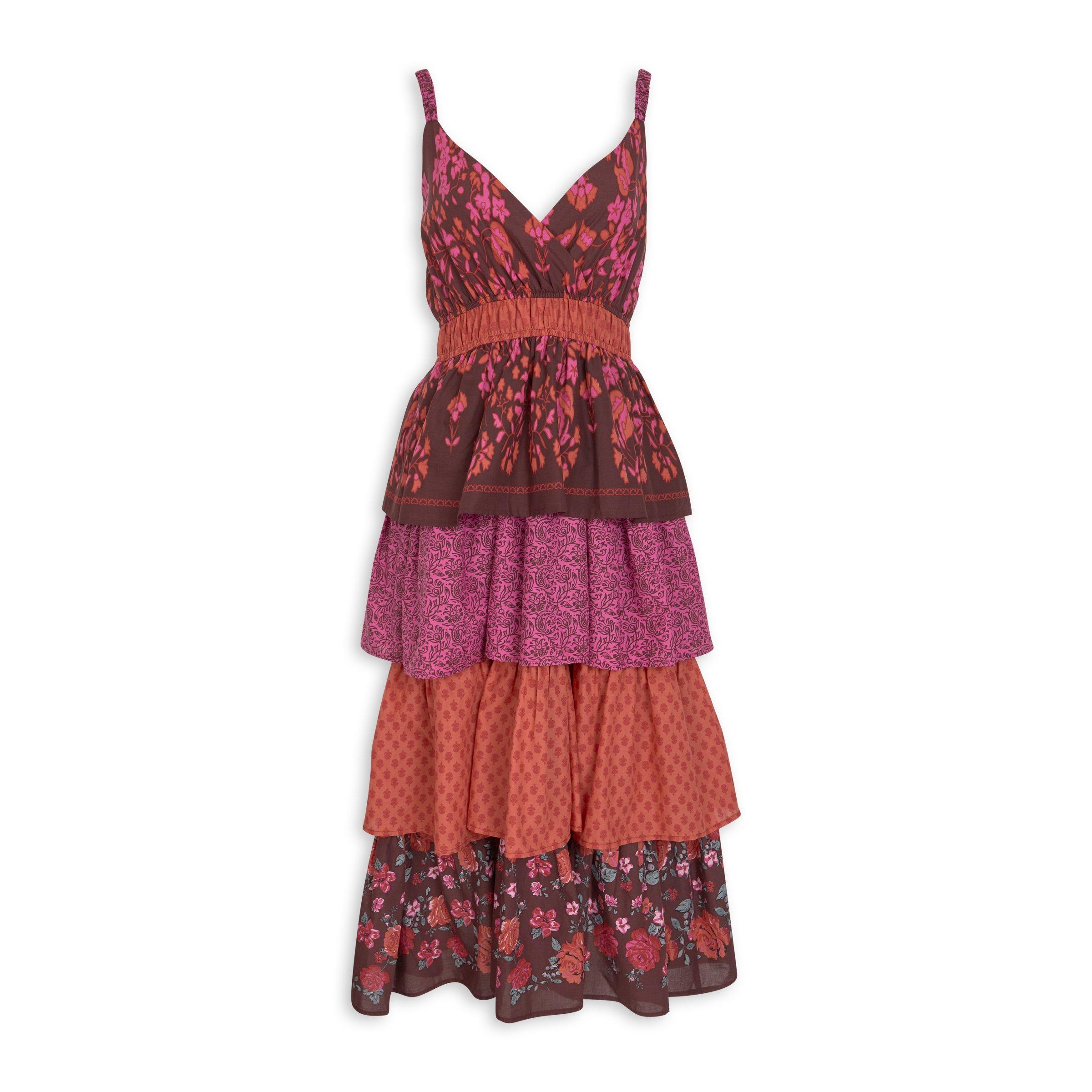 Colourblocked Tiered Dress (3158634) | Ginger Mary